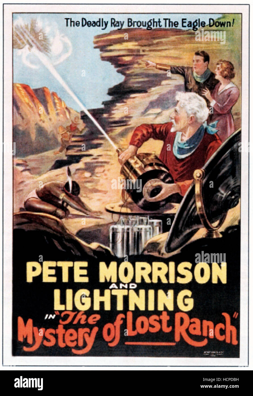 THE MYSTERY OF THE LOST RANCH, 1925 Stock Photo - Alamy