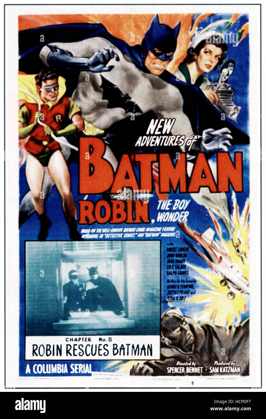 THE NEW ADVENTURES OF BATMAN & ROBIN, bottom from left: Johnny Duncan ...