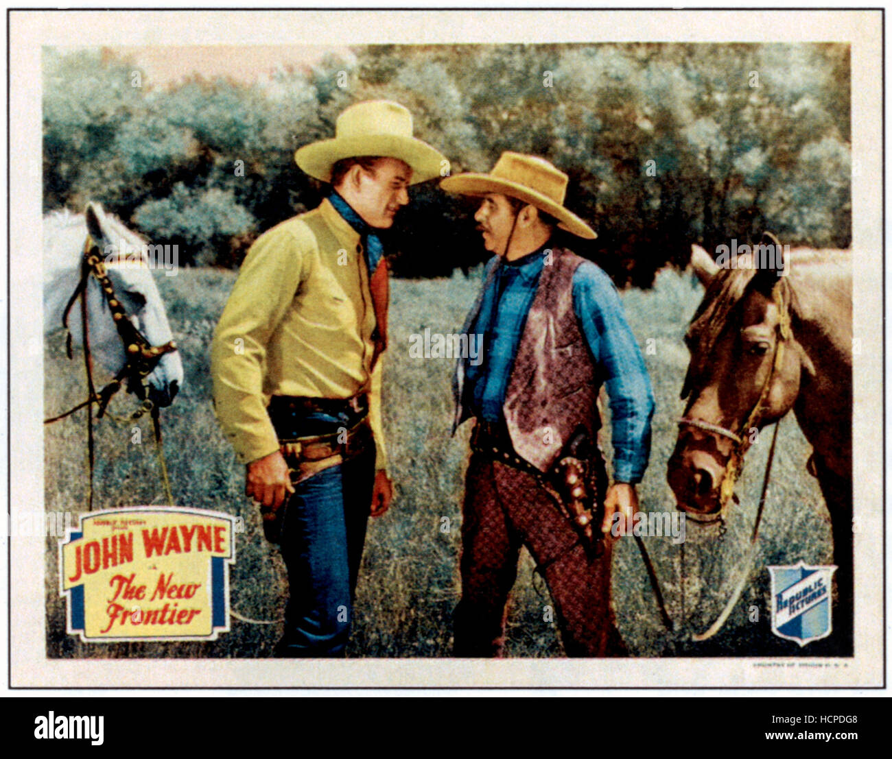 THE NEW FRONTIER (aka FRONTIER HORIZON), left: John Wayne, 1935 Stock ...
