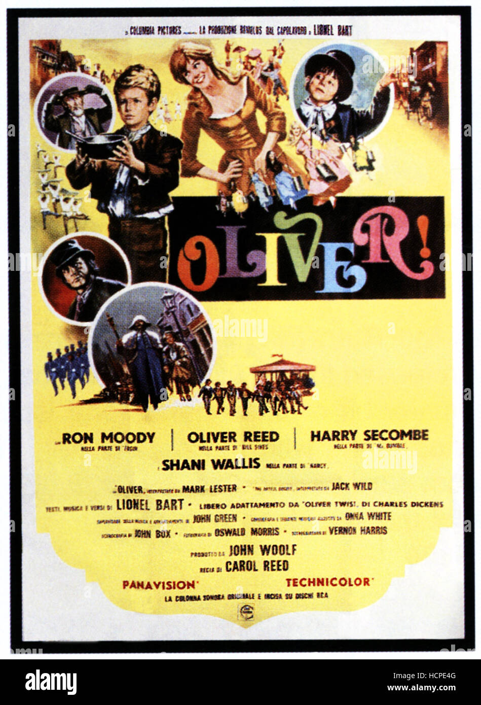 OLIVER!, top from left: Ron Moody, Mark Lester, Shani Wallis, Jack Wild ...