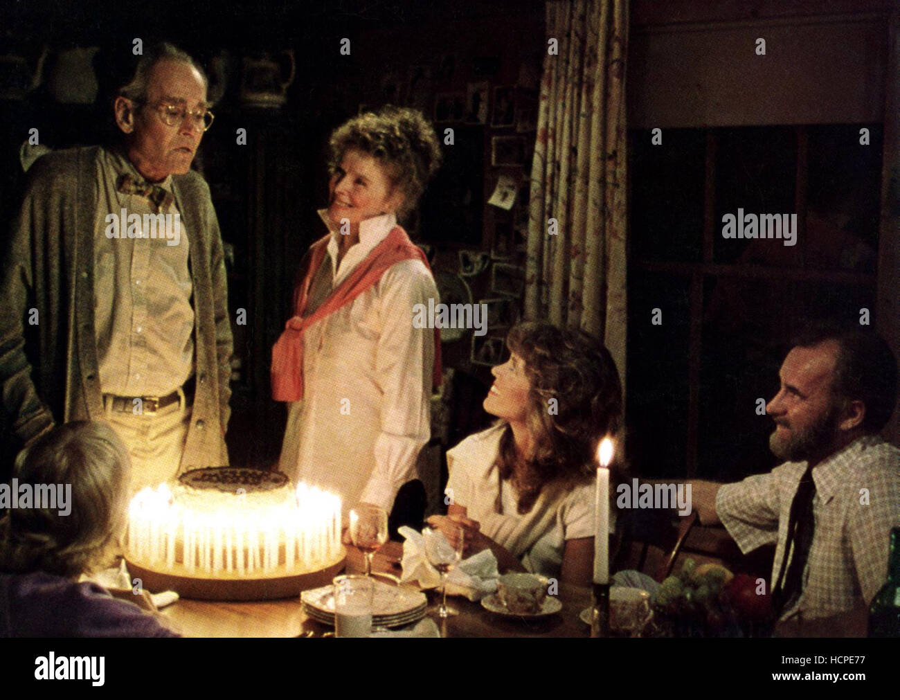 ON GOLDEN POND, Henry Fonda, Katharine Hepburn, Jane Fonda, Dabney ...