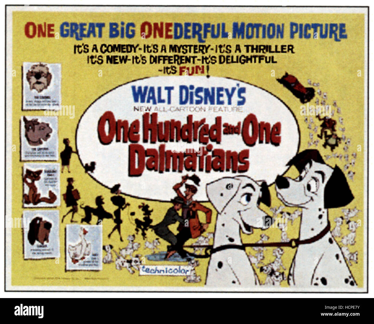 ONE HUNDRED AND ONE DALMATIANS, (aka 101 DALMATIANS), from left ...
