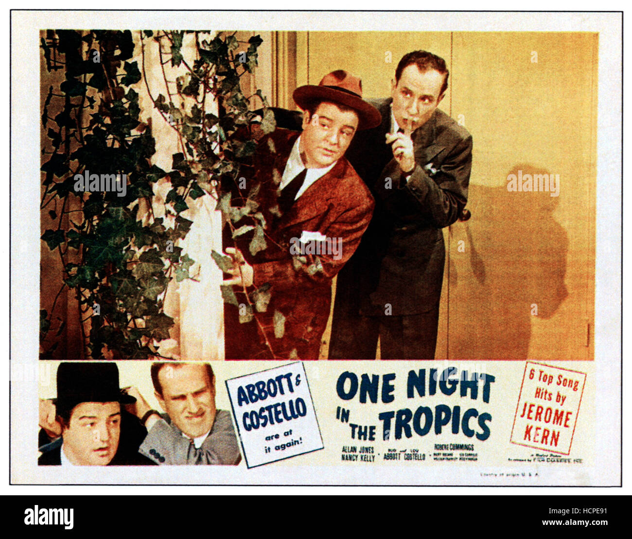 ONE NIGHT IN THE TROPICS, top and bottom from left: Lou Costello, Bud ...