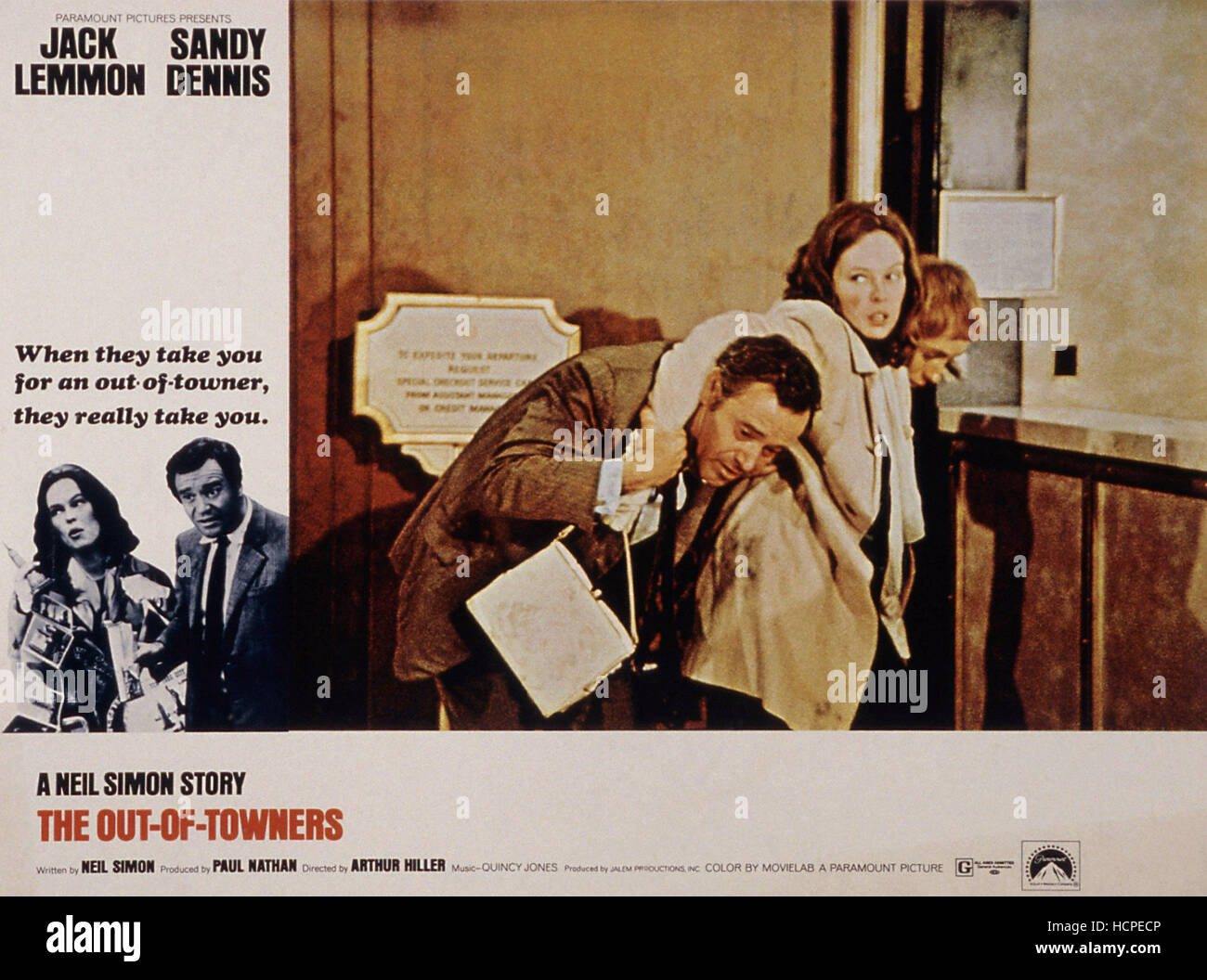 THE OUT-OF-TOWNERS, Jack Lemmon, Sandy Dennis, 1970 Stock Photo - Alamy