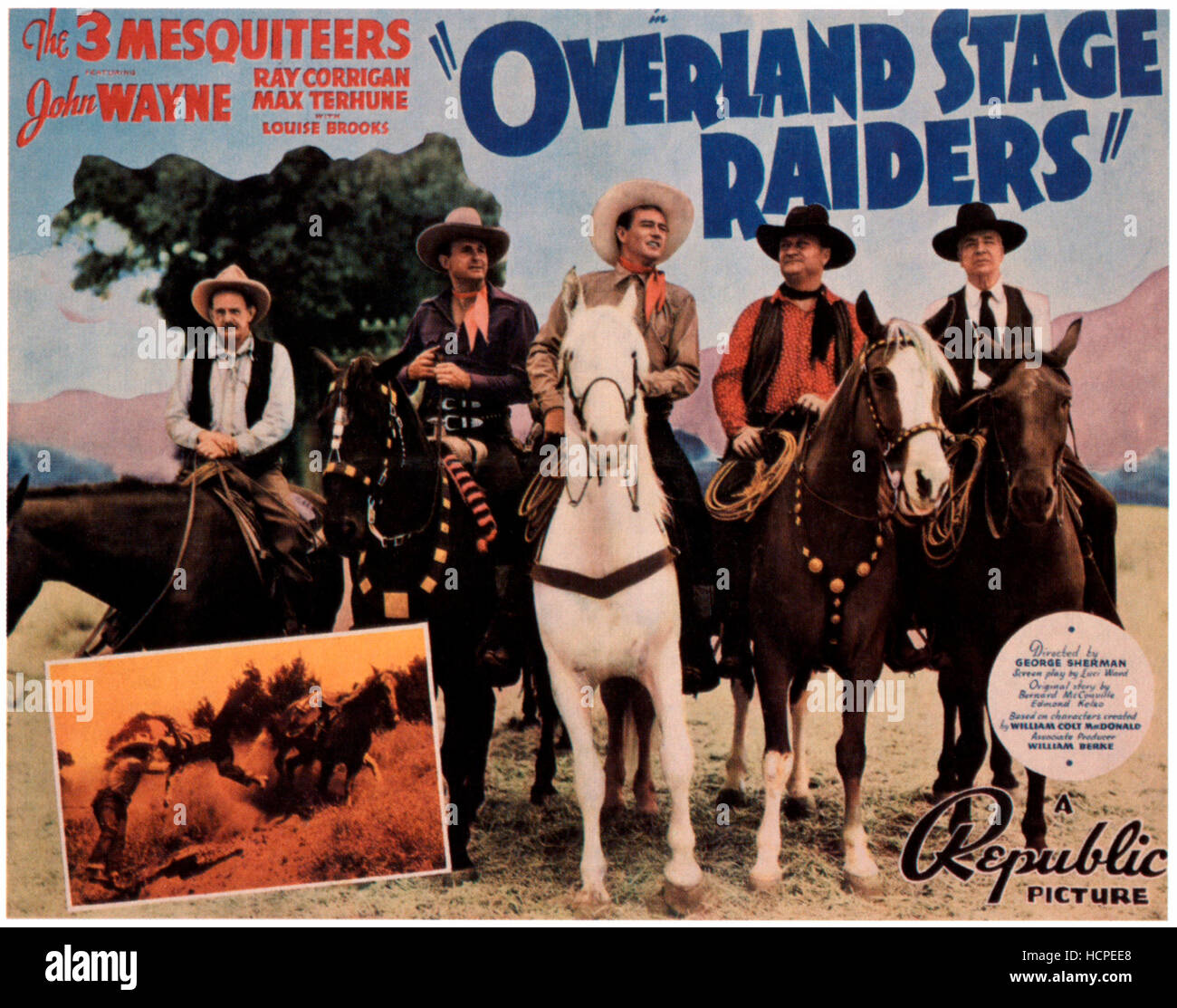 OVERLAND STAGE RAIDERS, second from left: Ray Corrigan, center: John ...