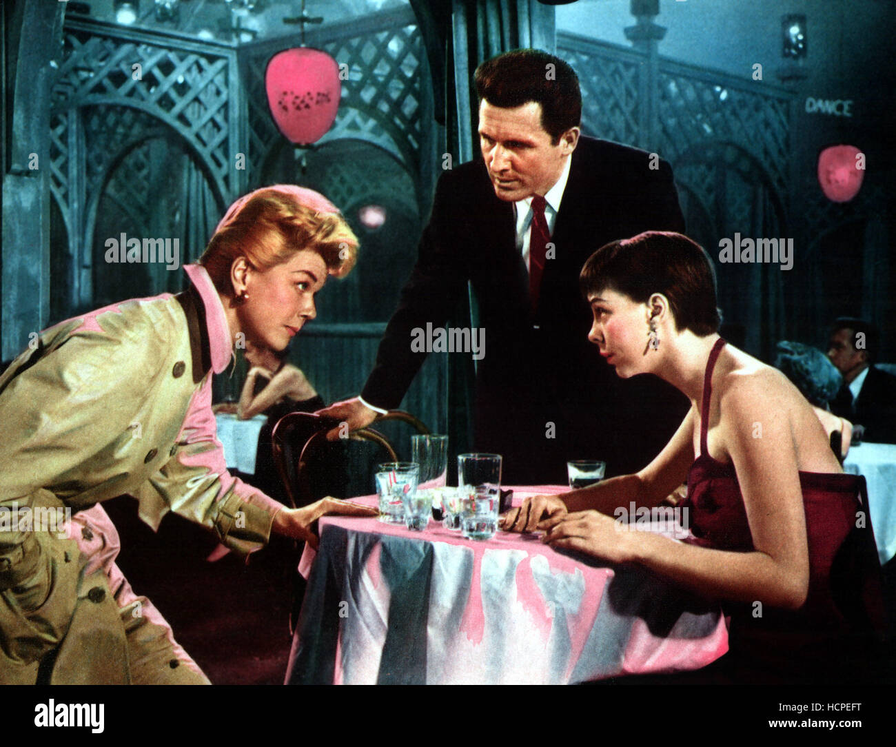 THE PAJAMA GAME, Doris Day, John Raitt, Carol Haney, 1957 Stock Photo ...