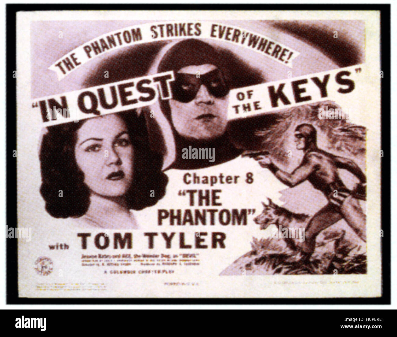 THE PHANTOM, from left: Jeanne Bates, Tom Tyler in 'Chapter 8: In Quest ...
