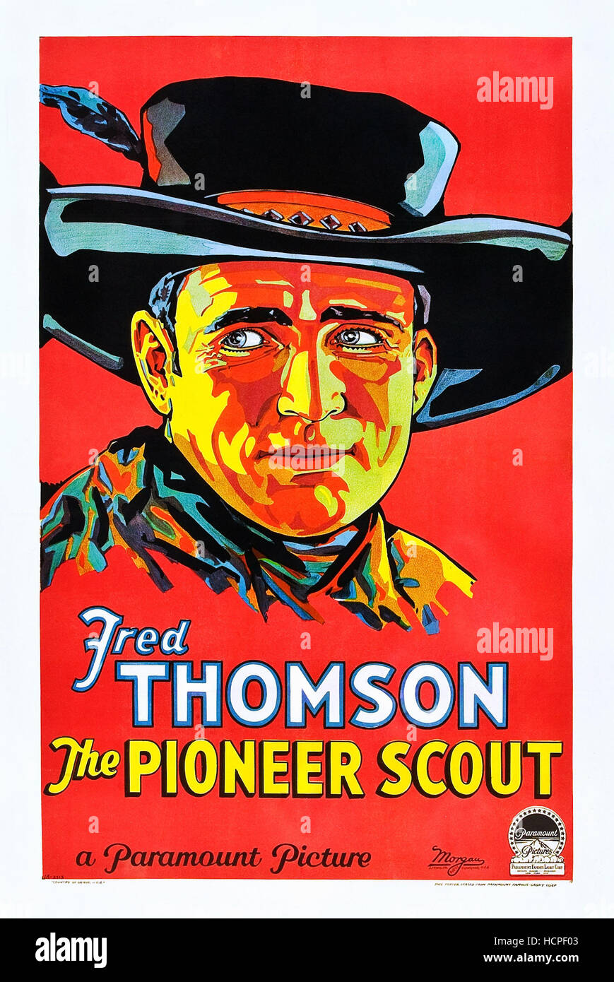 THE PIONEER SCOUT, Fred Thomson on poster art, 1928 Stock Photo - Alamy