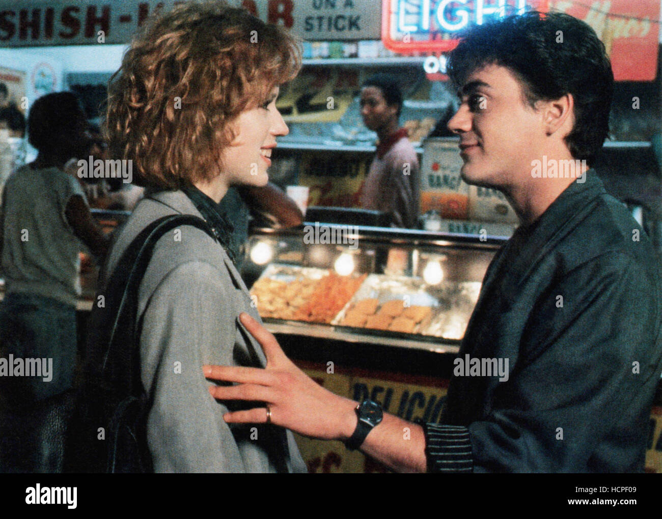 THE PICK-UP ARTIST, from left: Molly Ringwald, Robert Downey Jr., 1987 ...