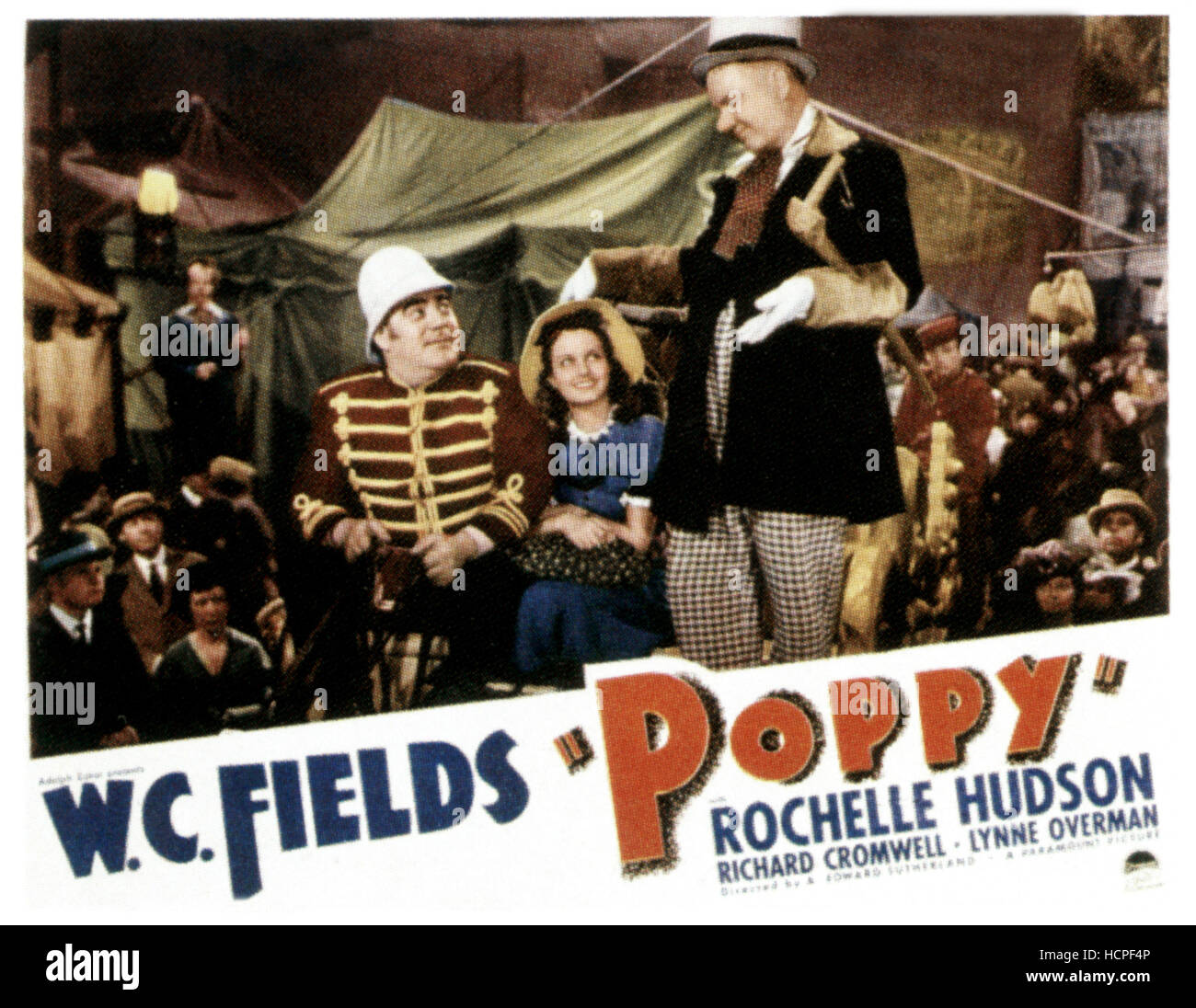 POPPY, center: Rochelle Hudson, far right: W.C. Fields on lobbycard, 1936 Stock Photo - Alamy