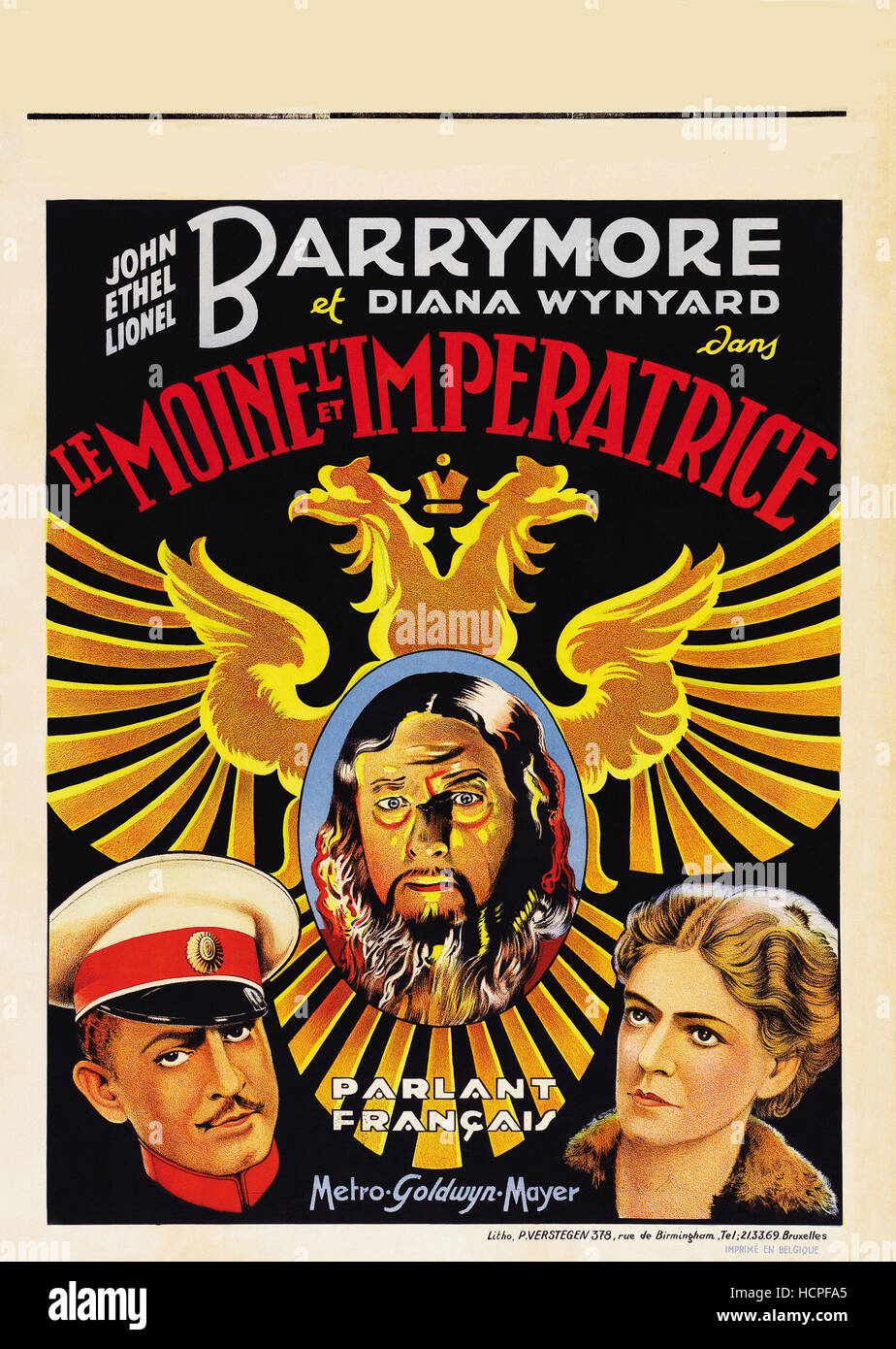Rasputin And The Empress Aka Le Moine Et Limperatrice From Left