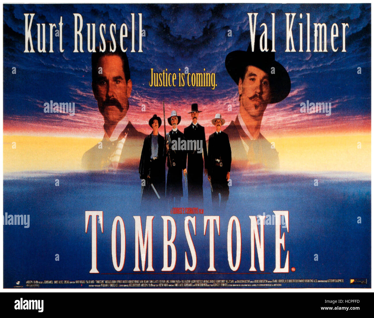 Tombstone Top From Left Kurt Russell Val Kilmer Bottom From Left