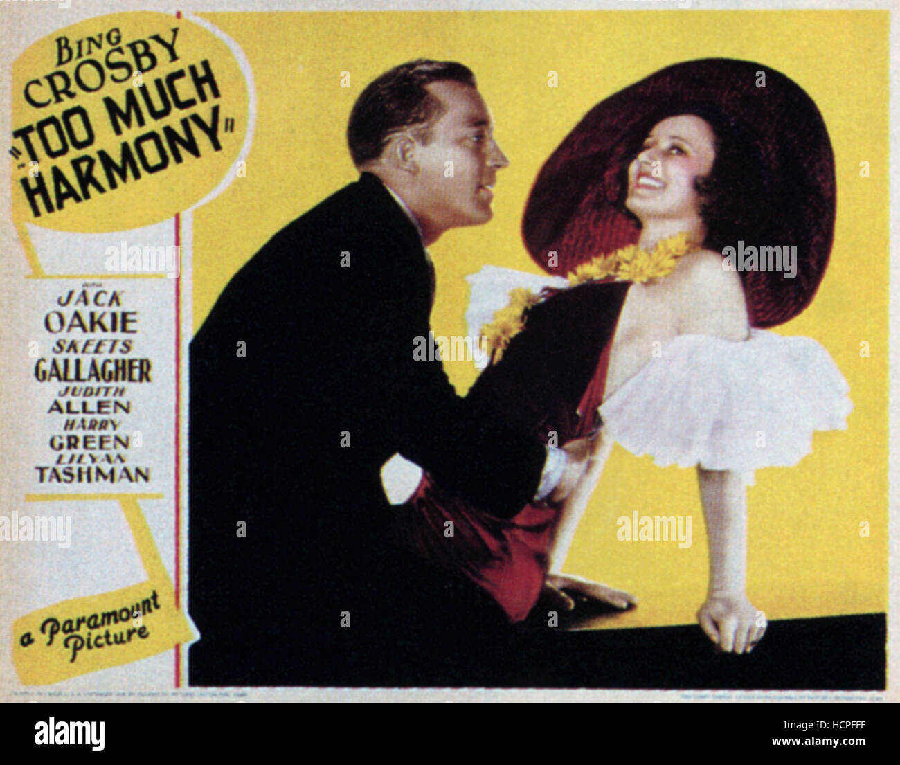 TOO MUCH HARMONY, from left: Bing Crosby, Judith Allen, 1933 Stock ...