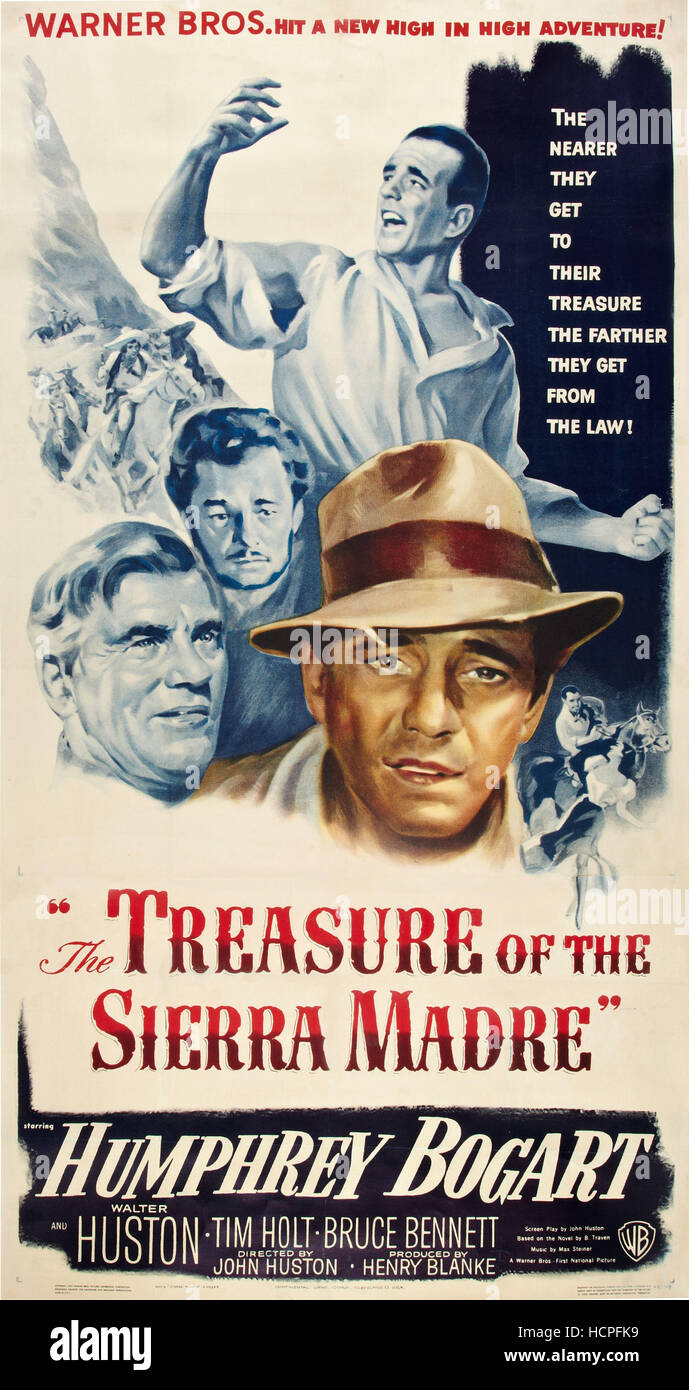 THE TREASURE OF THE SIERRA MADRE, THE, Walter Huston, Tim Holt ...