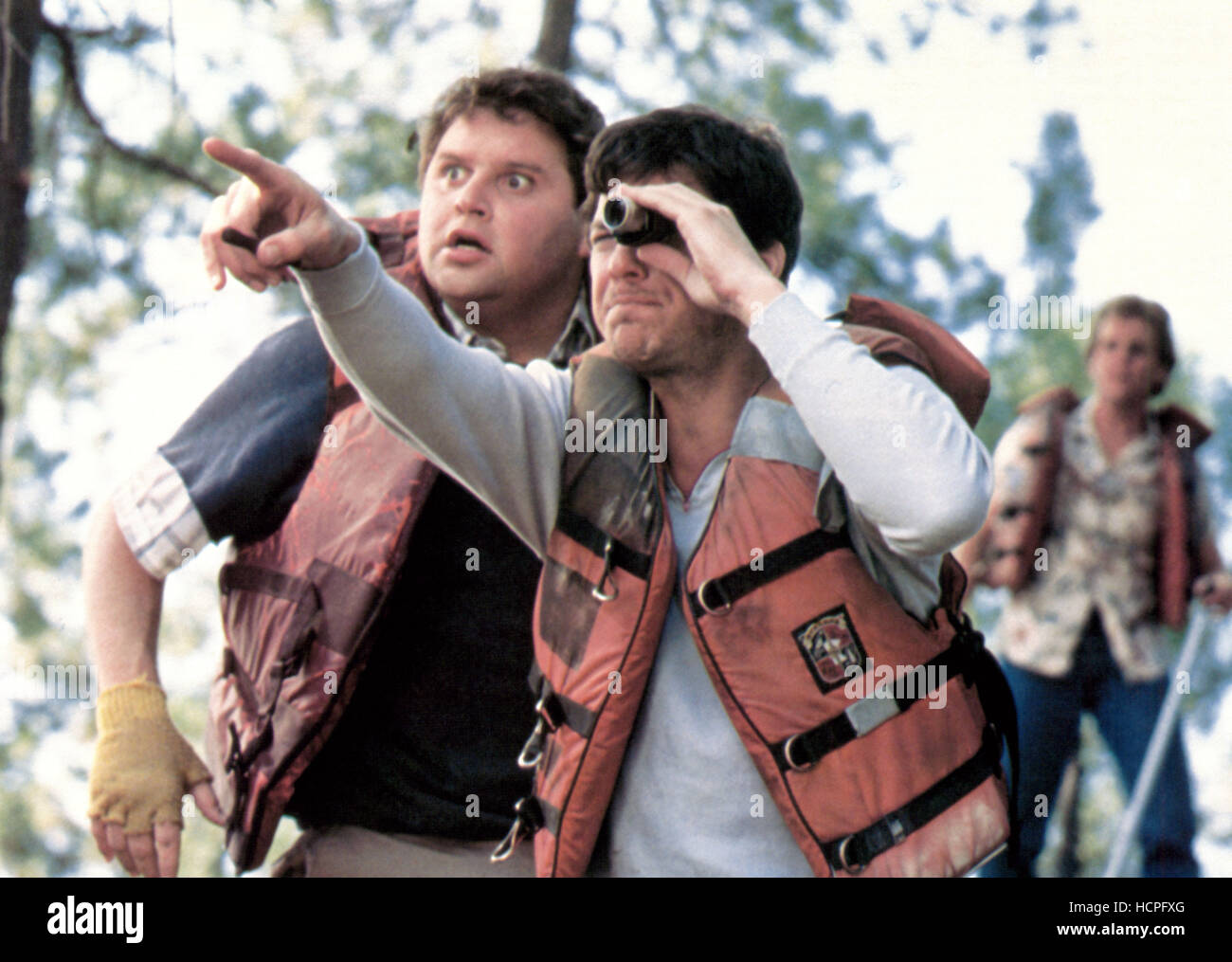 UP THE CREEK, Stephen Furst, Tim Matheson, Sandy Helberg (far right ...