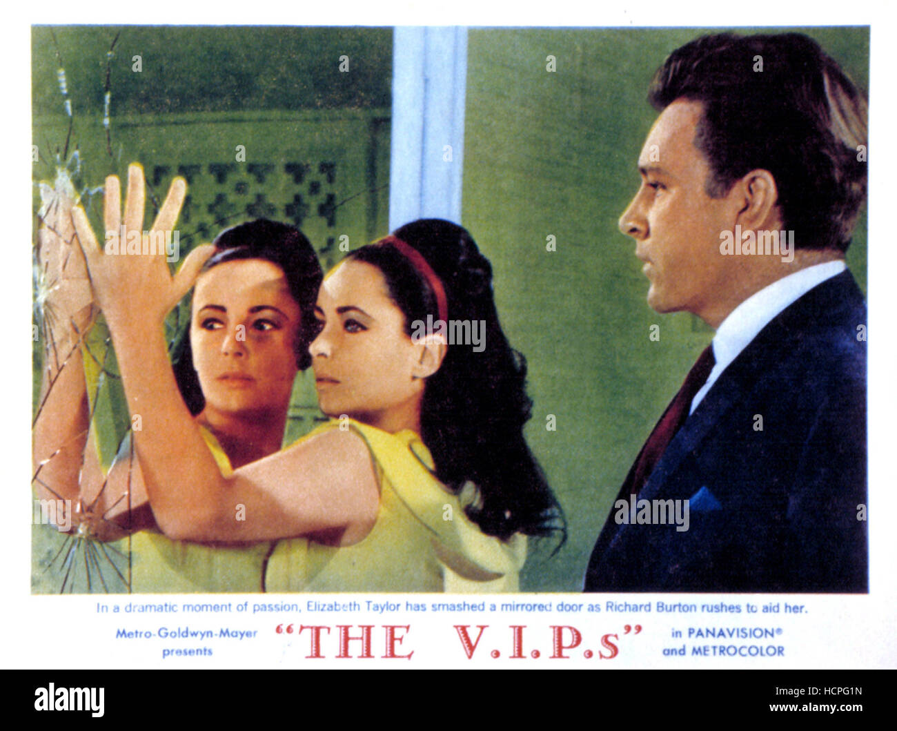 THE V.I.P.S, Elizabeth Taylor, Richard Burton, movie poster 1963 Stock ...