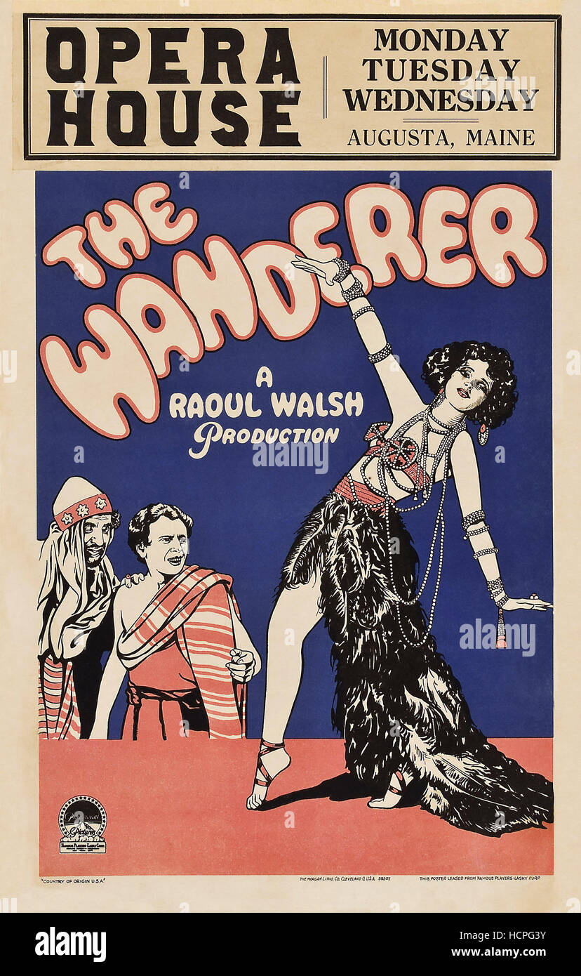 THE WANDERER, window card, 1925 Stock Photo - Alamy