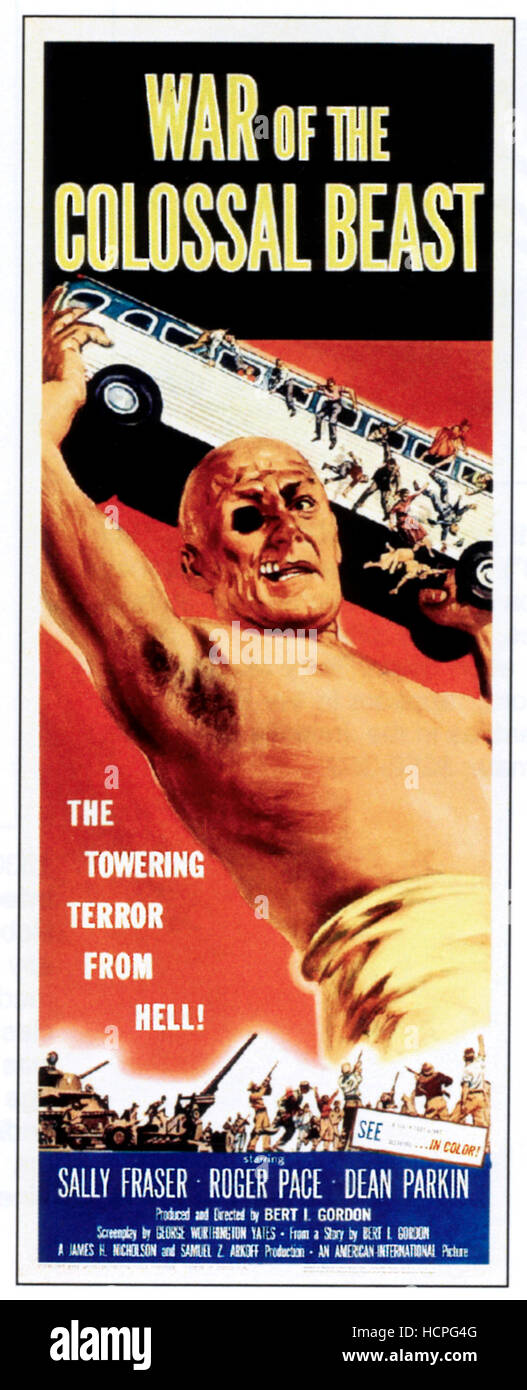 WAR OF THE COLOSSAL BEAST, Dean Parkin, 1958 Stock Photo - Alamy