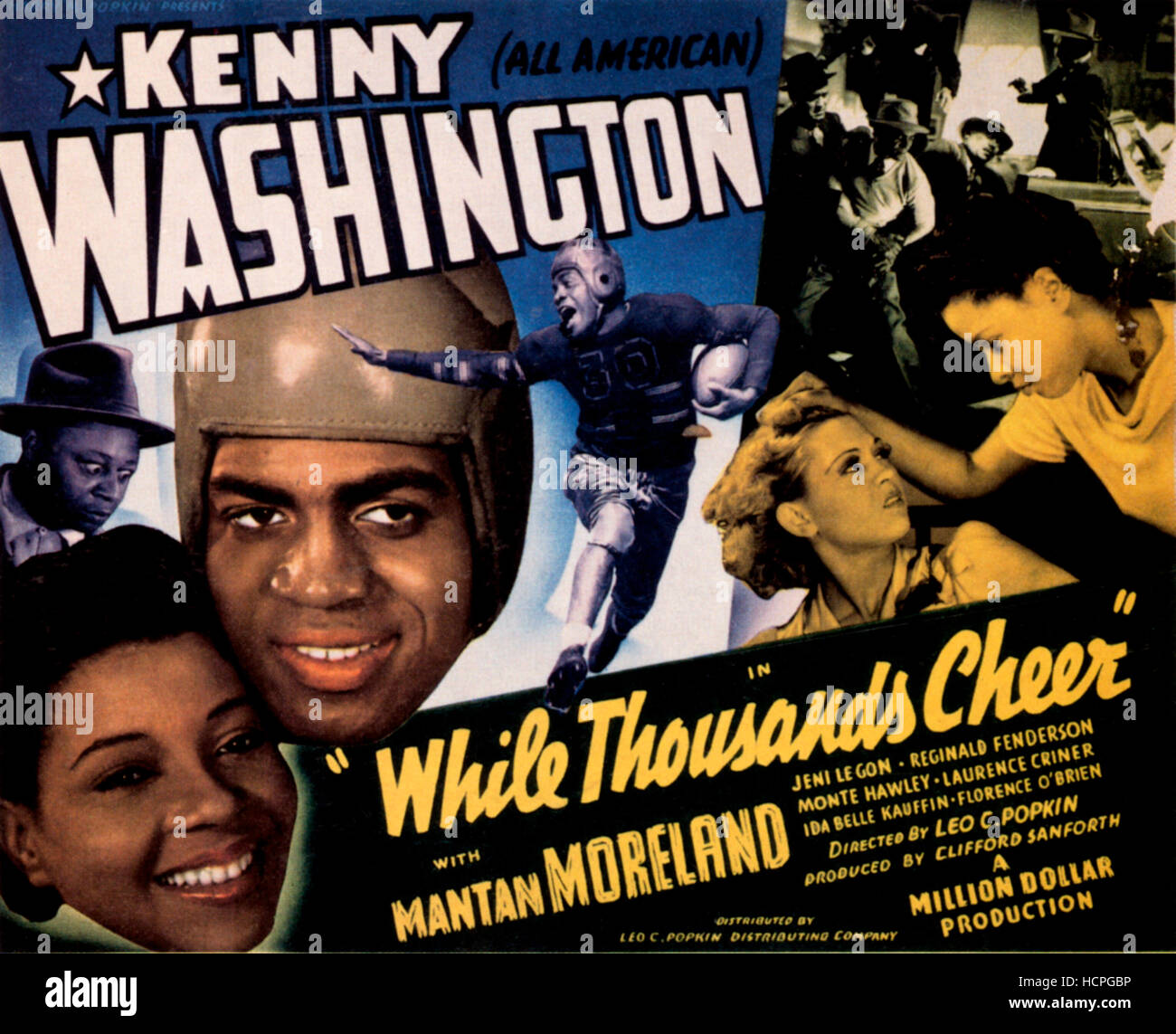 WHILE THOUSANDS CHEER, from left: Mantan Moreland, Jeni Legon, Kenny ...