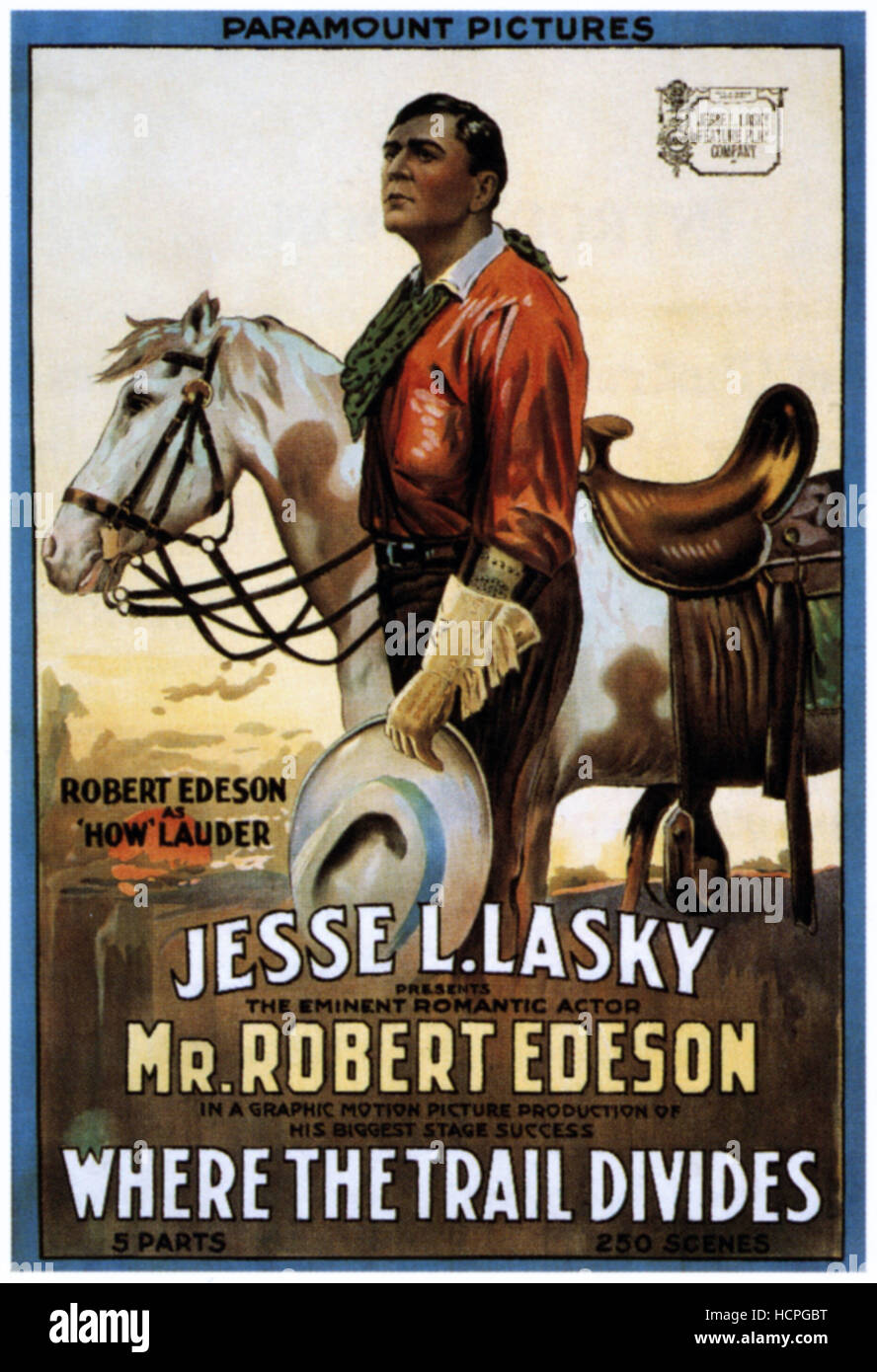 WHERE THE TRAIL DIVIDES, Robert Edeson, 1914 Stock Photo - Alamy
