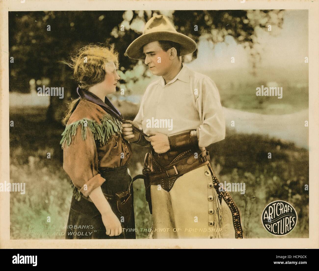 WILD AND WOOLLY, l-r: Eileen Percy, Douglas Fairbanks Sr., 1917 Stock ...