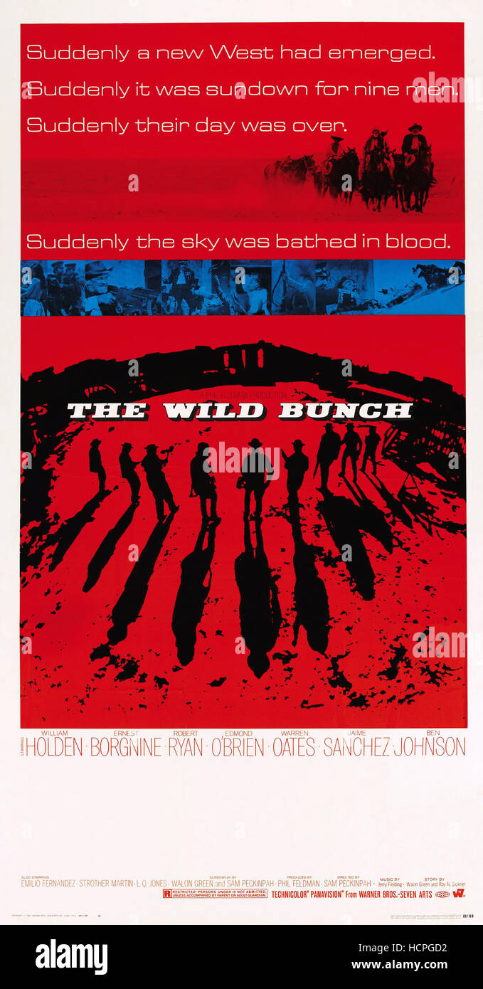 THE WILD BUNCH, US poster art, 1969 Stock Photo - Alamy
