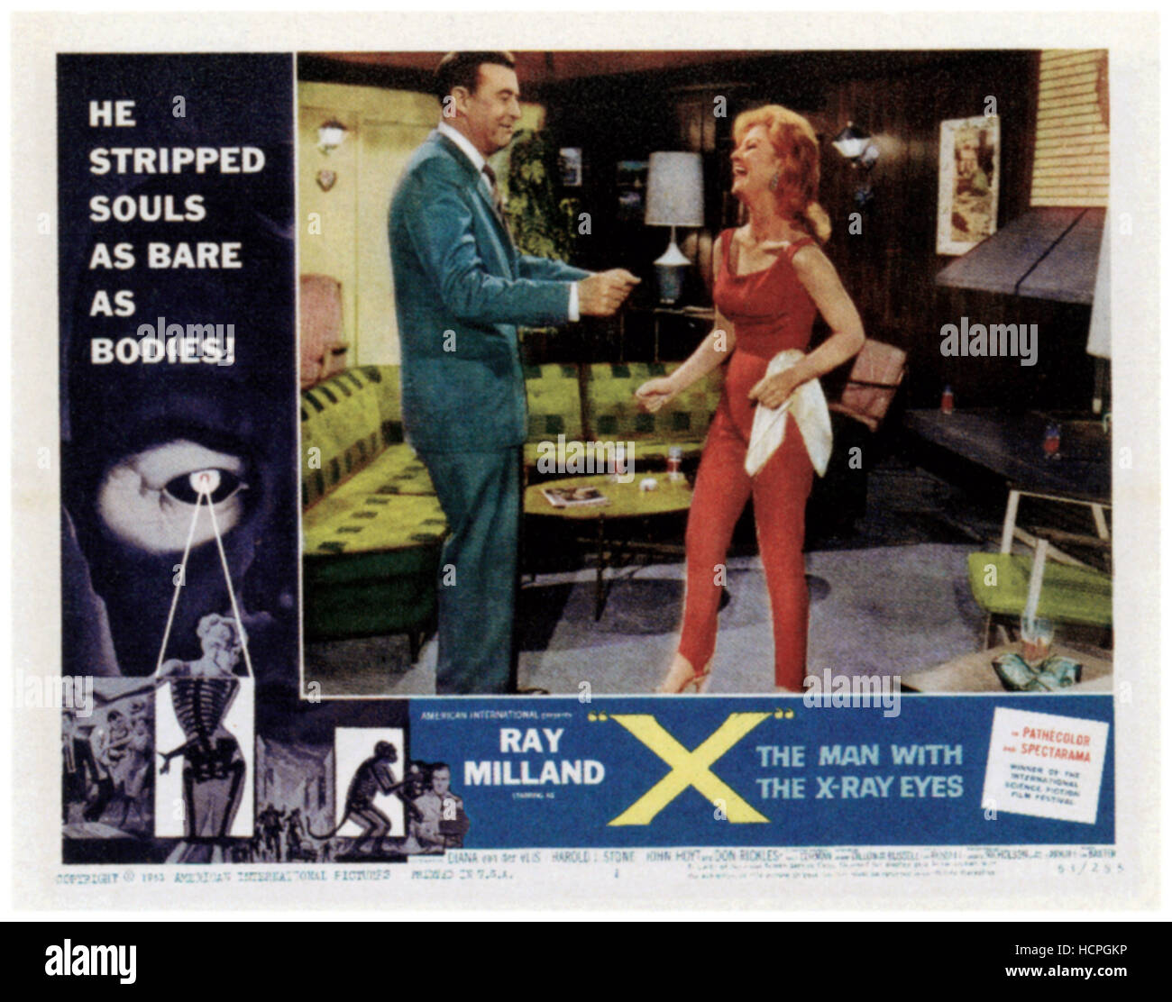 X The Man With The X Ray Eyes From Left Ray Milland Diana Van Der