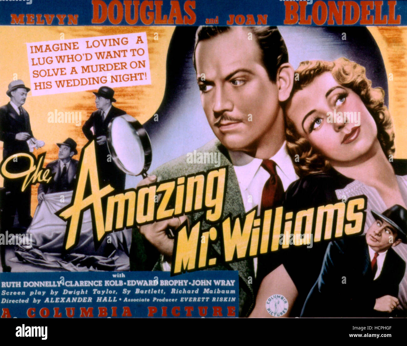 THE AMAZING MR. WILLIAMS, Melvyn Douglas, Joan Blondell, 1939 Stock Photo - Alamy