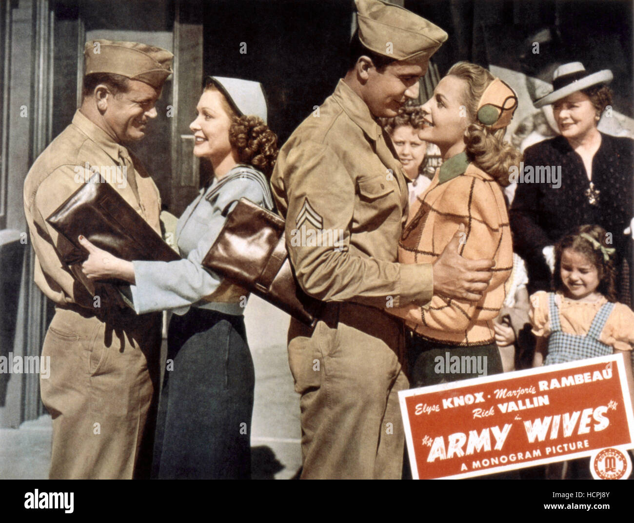 ARMY WIVES, Murray Alper, Dorothea Kent, Rick Vallin, Elyse Knox, 1944 ...