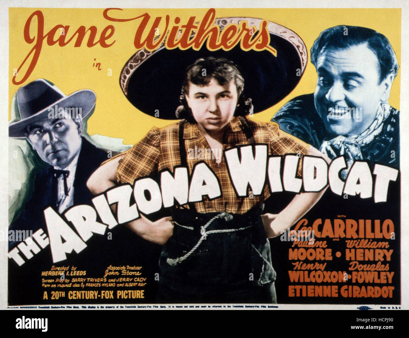 THE ARIZONA WILDCAT, from left: Henry Wilcoxon, Jane Withers, Leo ...