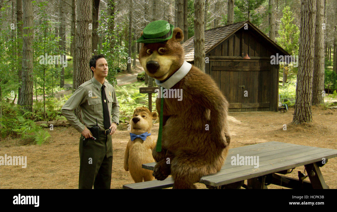 YOGI BEAR, from left: Tom Cavanagh, Boo-Boo Bear (voice: Justin ...