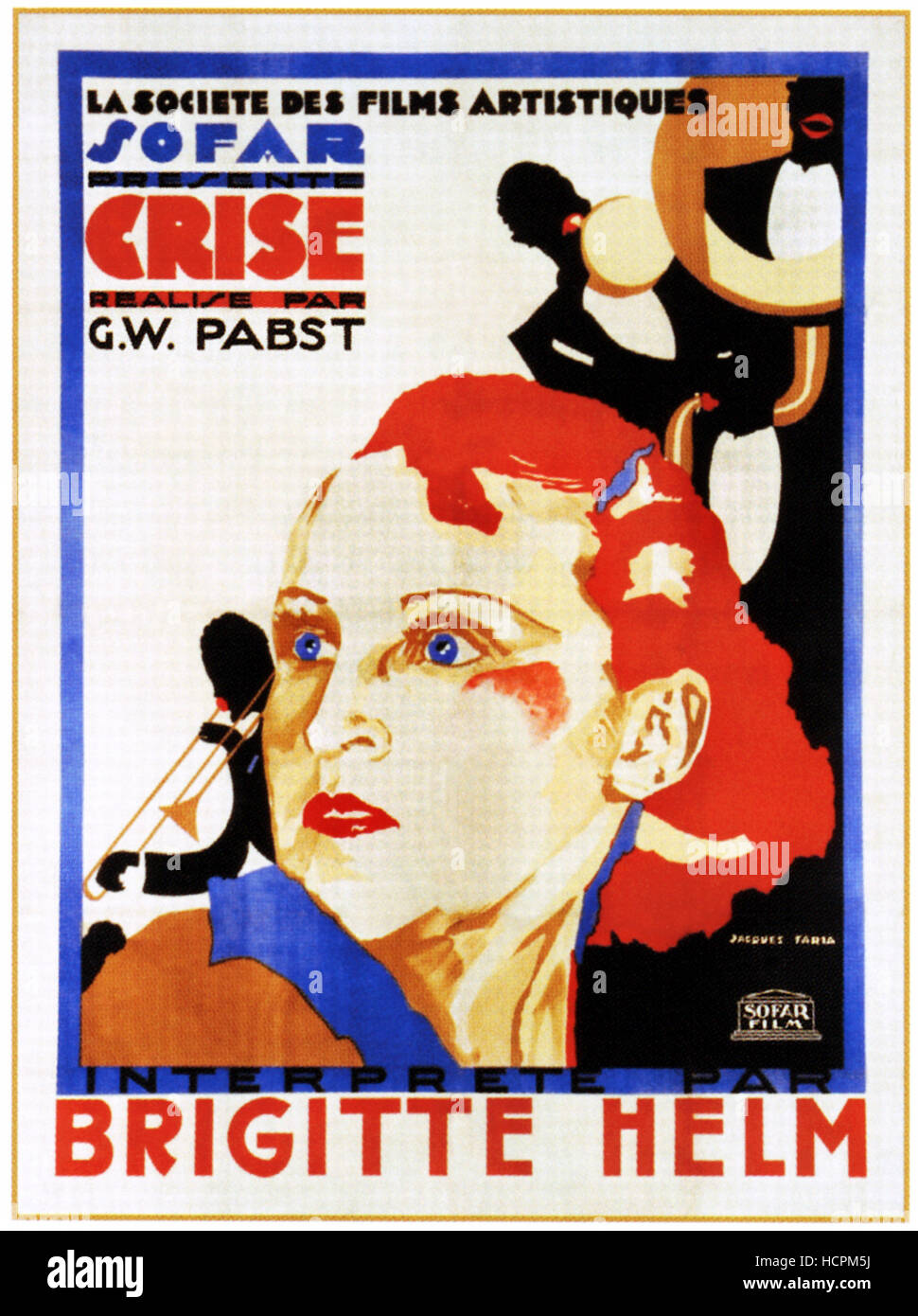 ABWEGE (aka CRISE), Brigitte Helm on Dutch poster art, 1928 Stock Photo ...