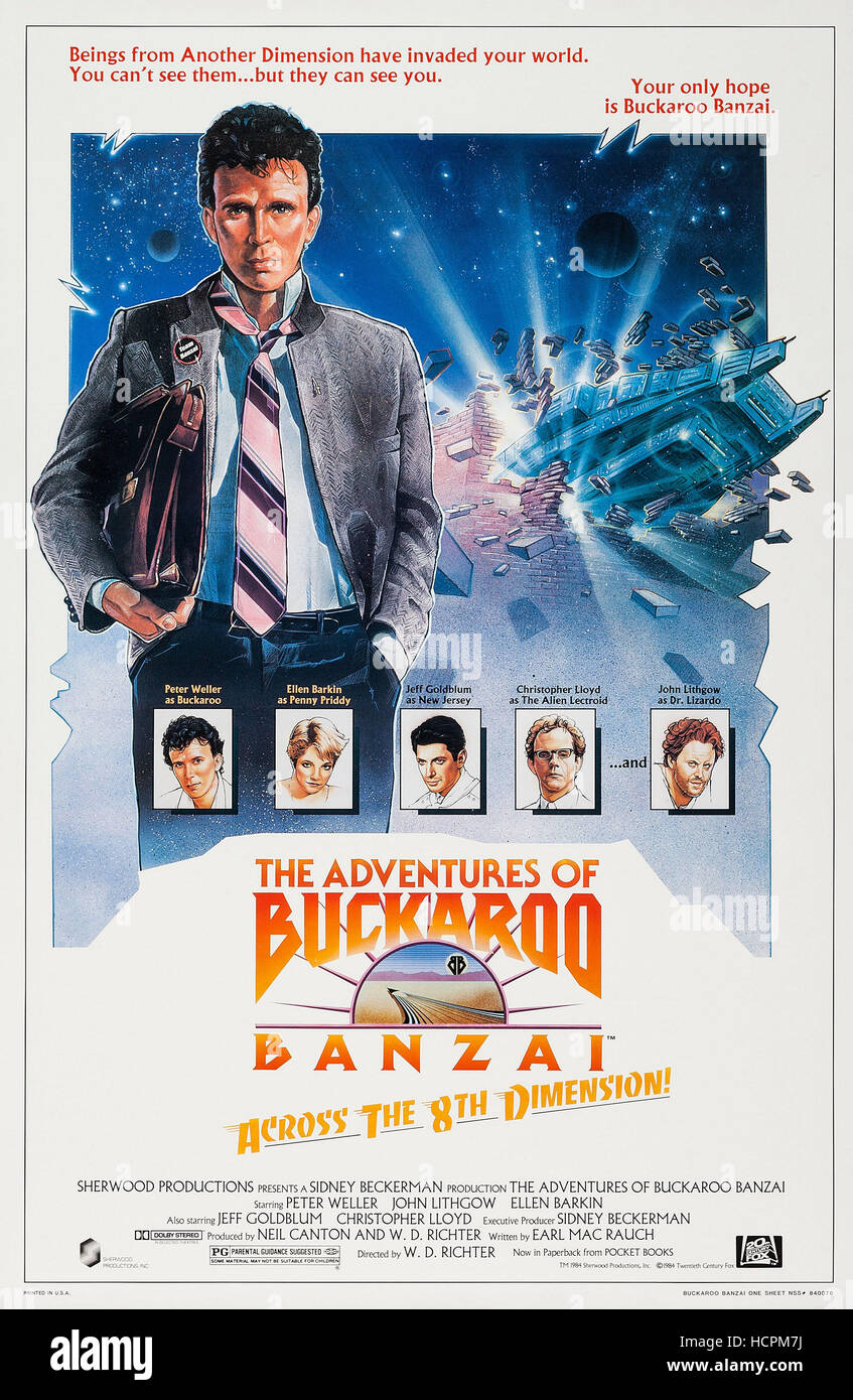 THE ADVENTURES OF BUCKAROO BANZAI, (aka THE ADVENTURES OF BUCKAROO ...