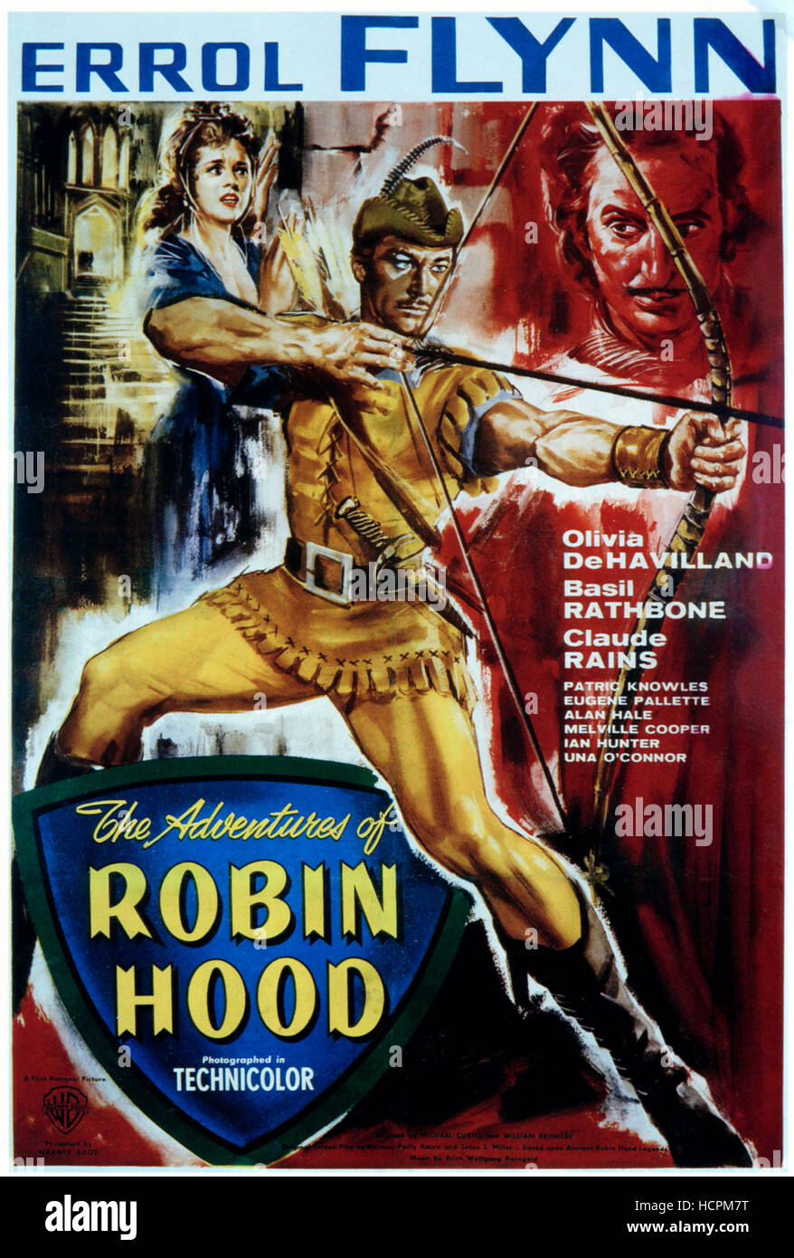 THE ADVENTURES OF ROBIN HOOD, from left: Olivia DeHavilland, Errol ...