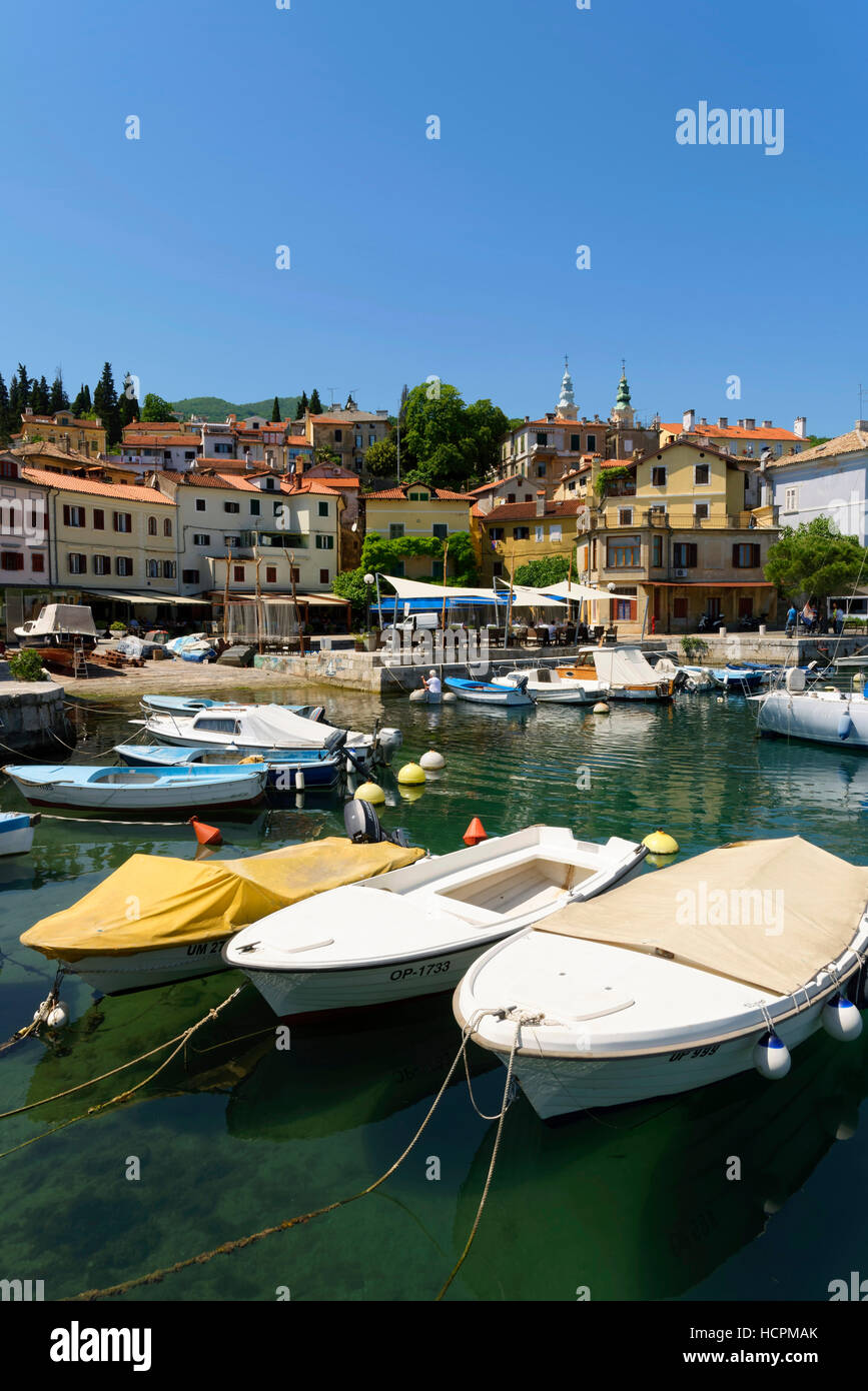 Volosko: Boats in harbour, Kvarner Gulf, Croatia Stock Photo - Alamy