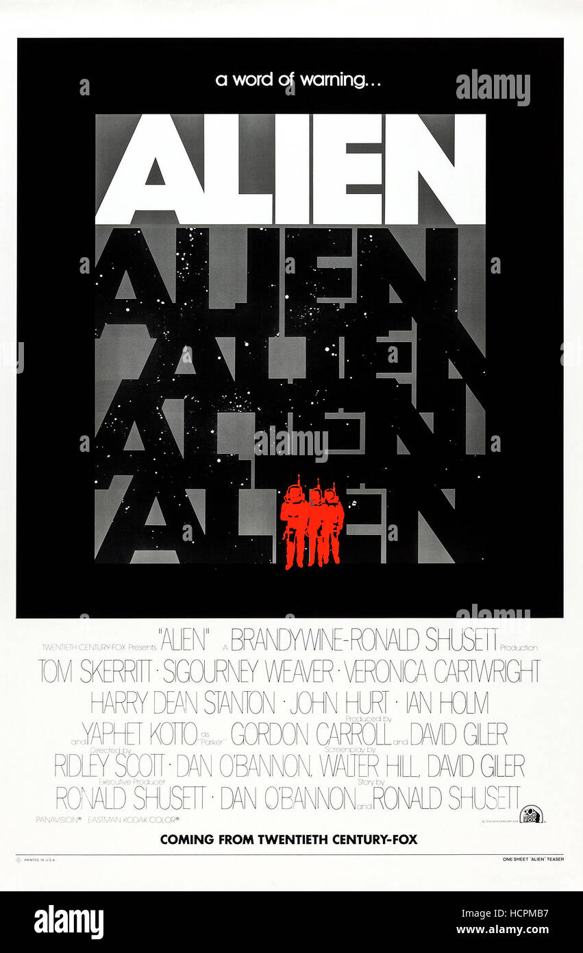 ALIEN, US poster, 1979. TM and Copyright © 20th Century Fox Film Corp ...