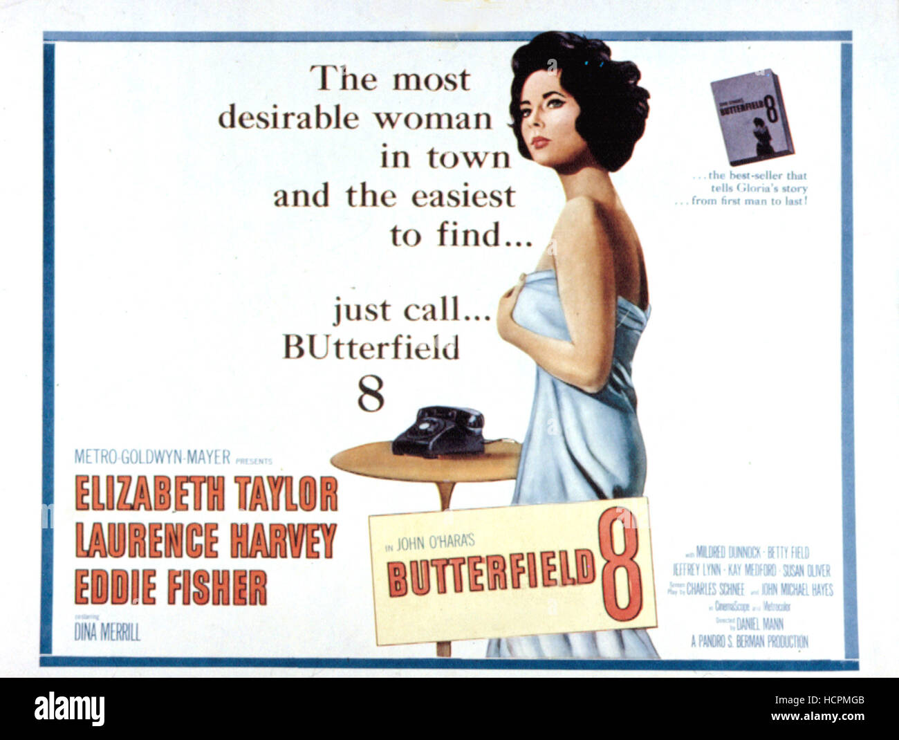 BUTTERFIELD 8, Elizabeth Taylor, movie poster, 1960 Stock Photo - Alamy