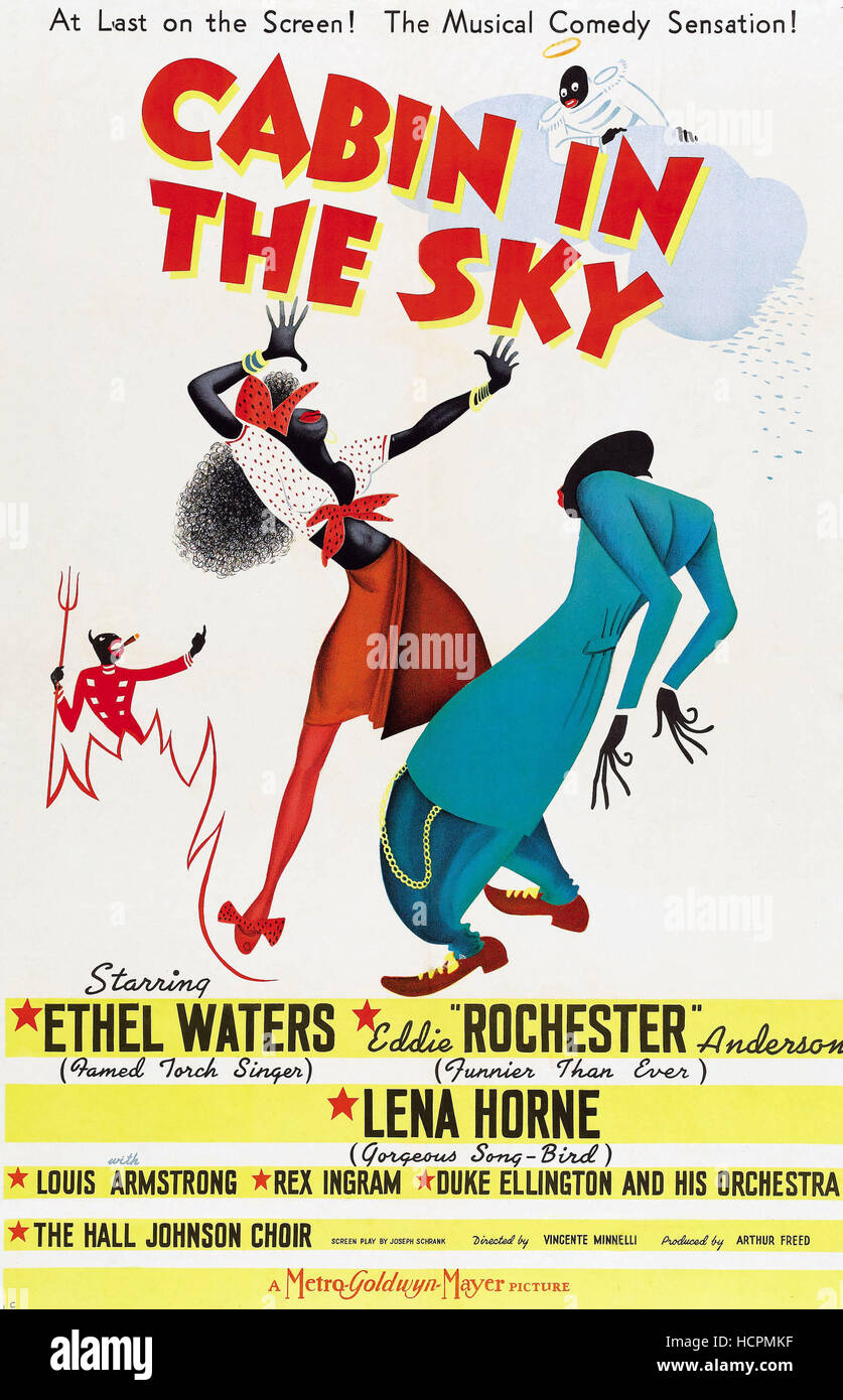 CABIN IN THE SKY, poster art, illustration by Al Hirschfeld, 1943 Stock ...