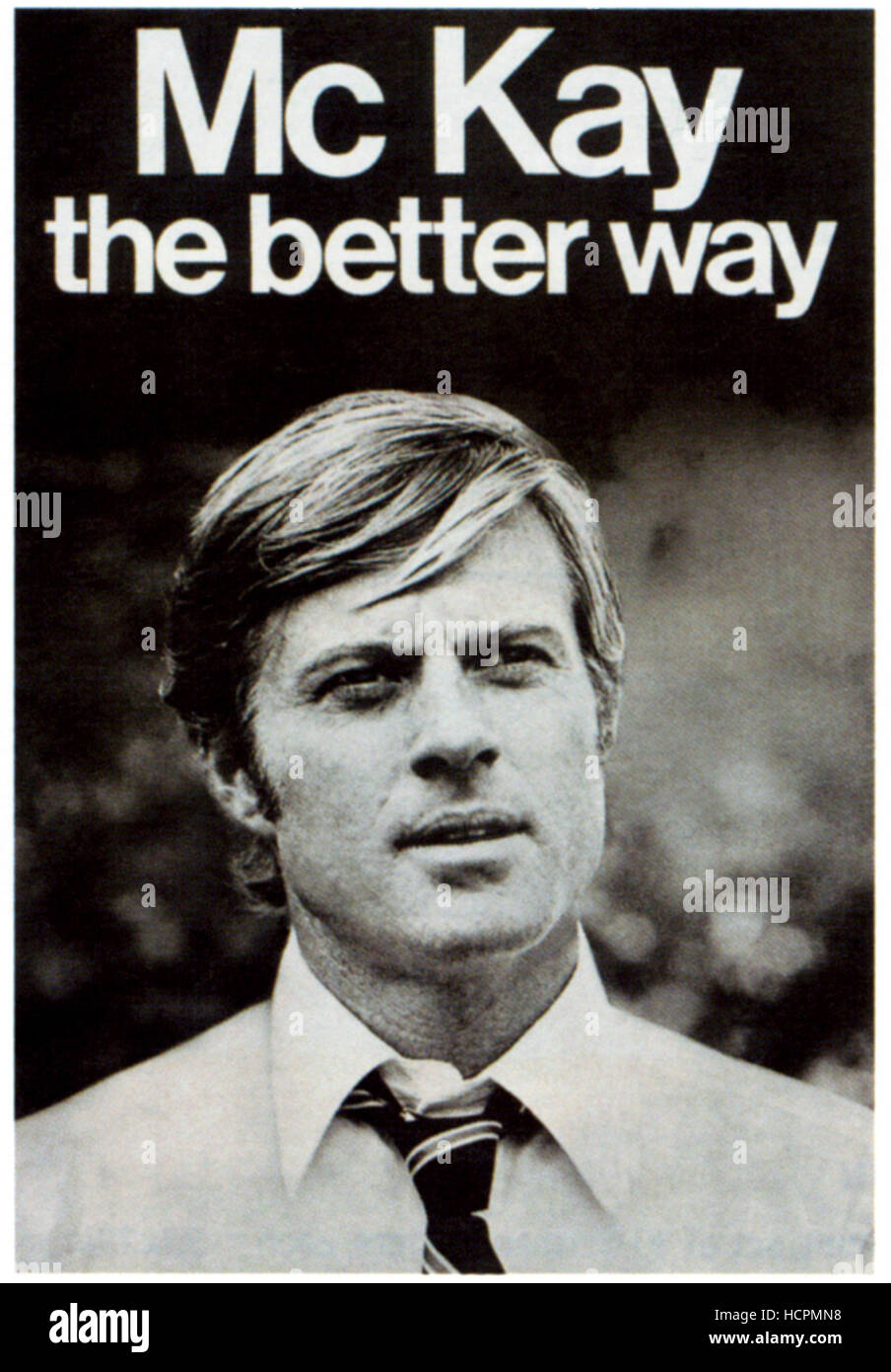 THE CANDIDATE, Robert Redford on special U.S. poster art, 1972 Stock ...