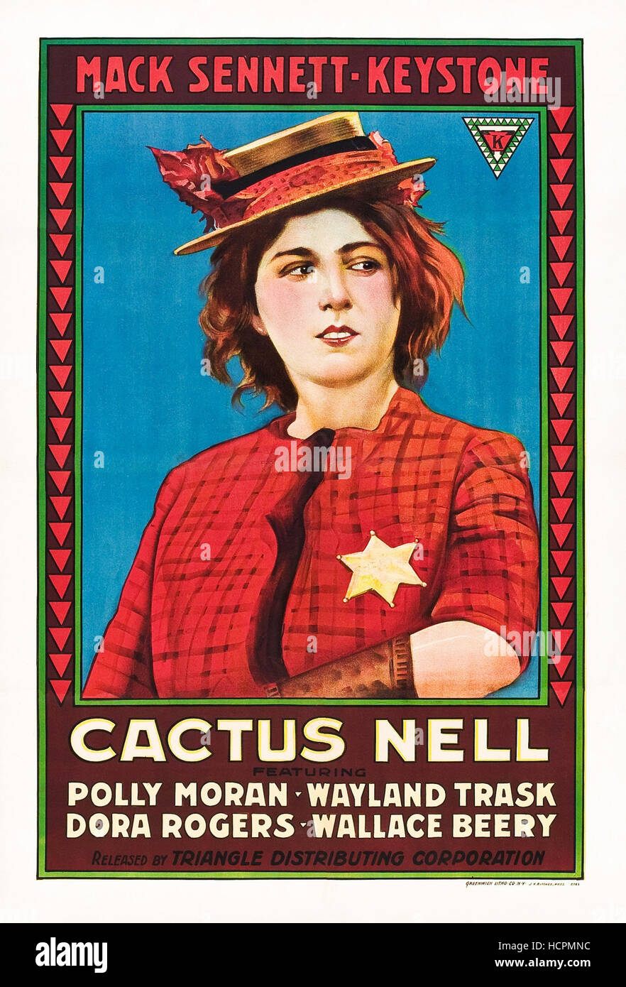 CACTUS NELL, Polly Moran on poster art, 1917 Stock Photo - Alamy