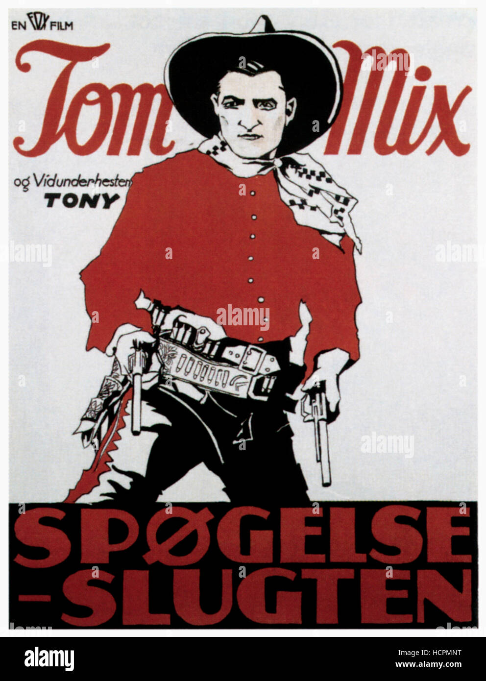 THE CANYON OF LIGHT, (aka SPOGELSE SLUGTEN), Tom Mix on Danish poster ...