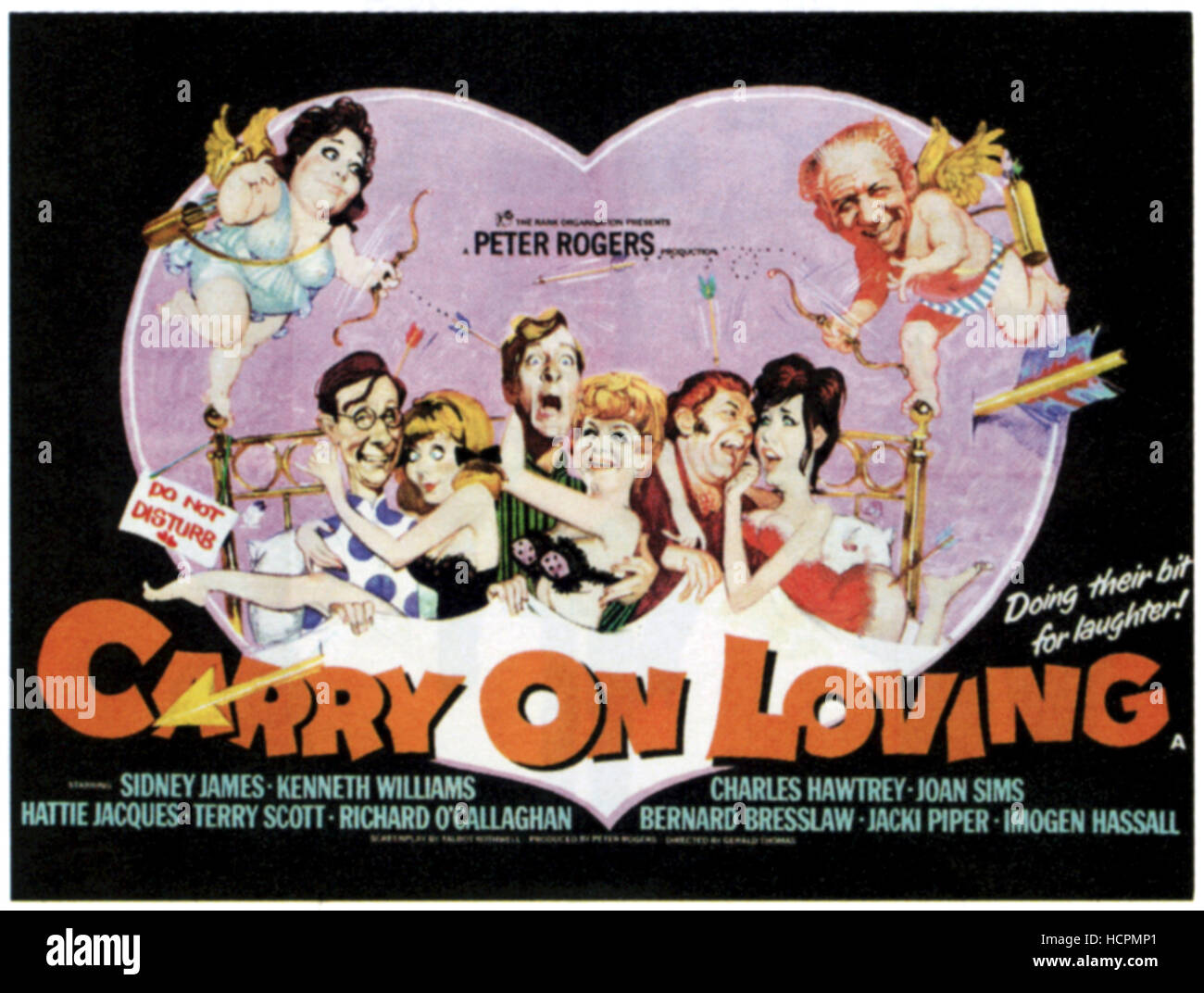 CARRY ON LOVING, bottom left: Charles Hawtrey, 3rd from left: Kenneth ...
