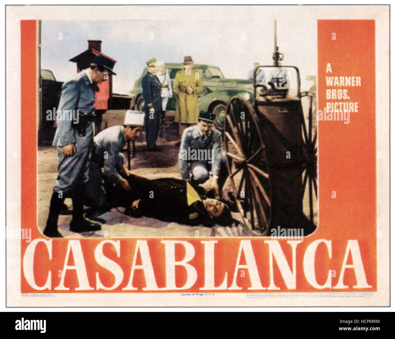 CASABLANCA, Claude Rains, Humphrey Bogart, Conrad Veidt, 1942 Stock ...