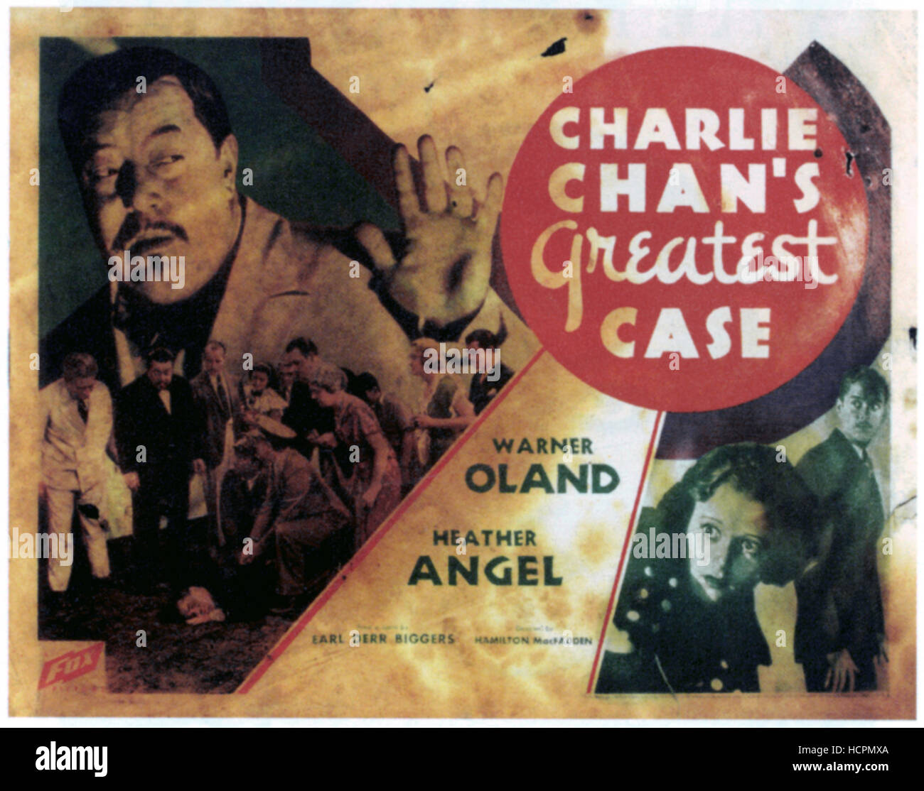 CHARLIE CHAN'S GREATEST CASE, left: Warner Oland, right: Heather Angel ...