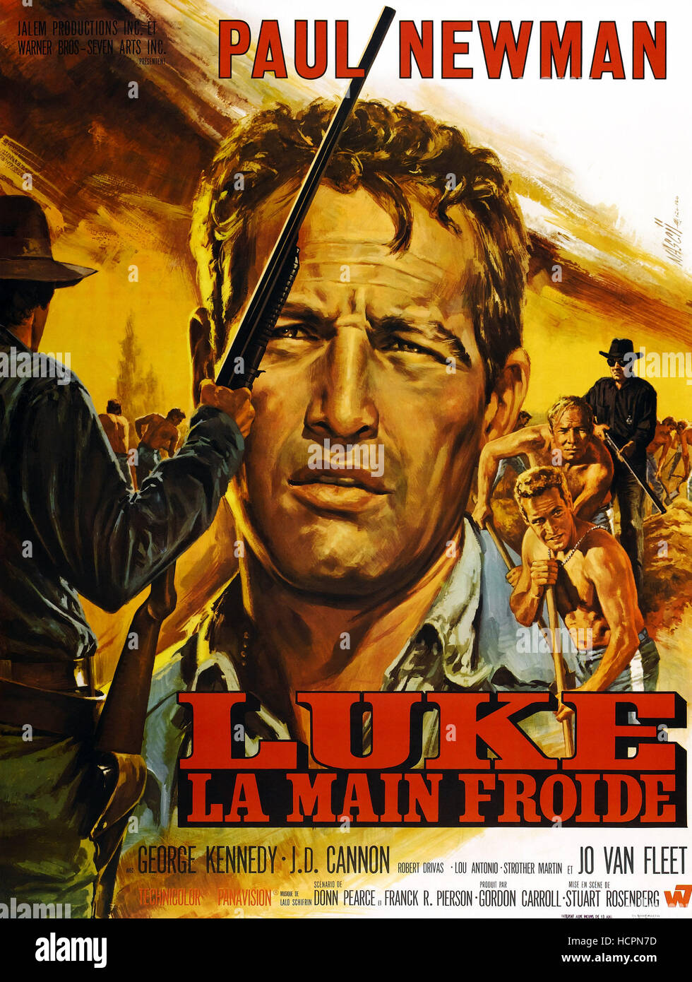 COOL HAND LUKE (aka LUKE LA MAIN FROIDE), Paul Newman on French poster ...