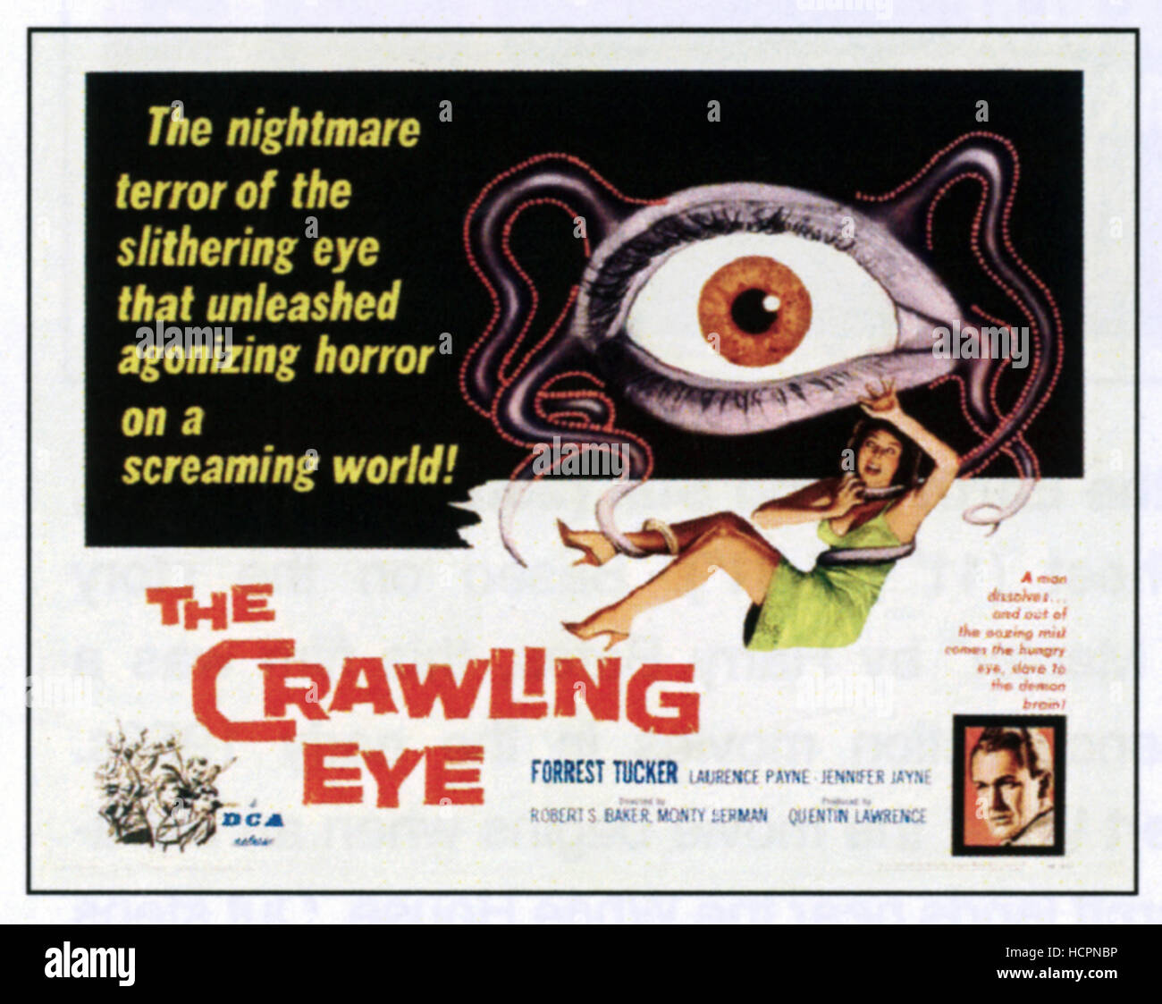 THE TROLLENBERG TERROR, (aka THE CRAWLING EYE), bottom right: Forrest ...