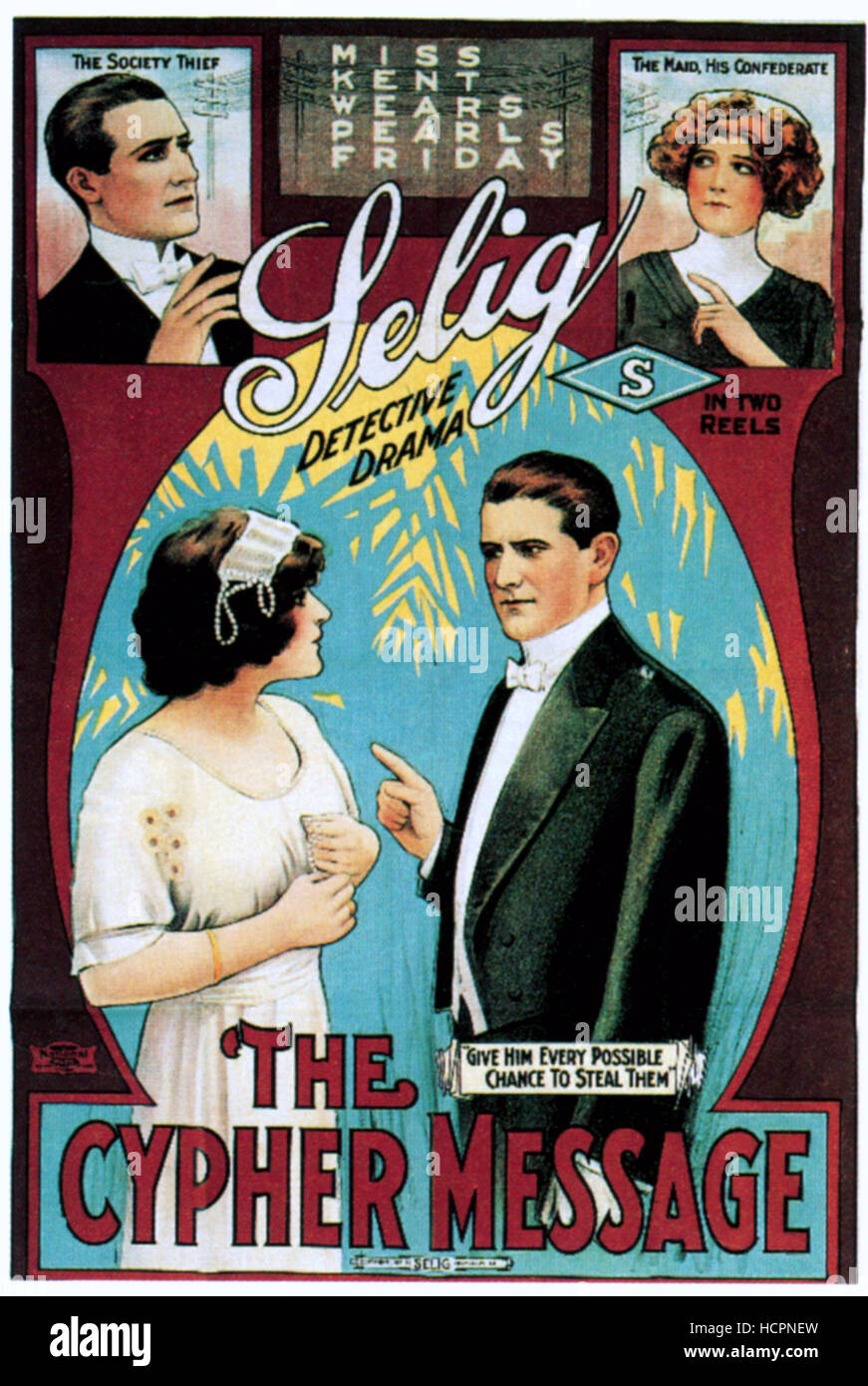 THE CYPER MESSAGE (aka THE CIPHER MESSAGE), 1913 Stock Photo - Alamy