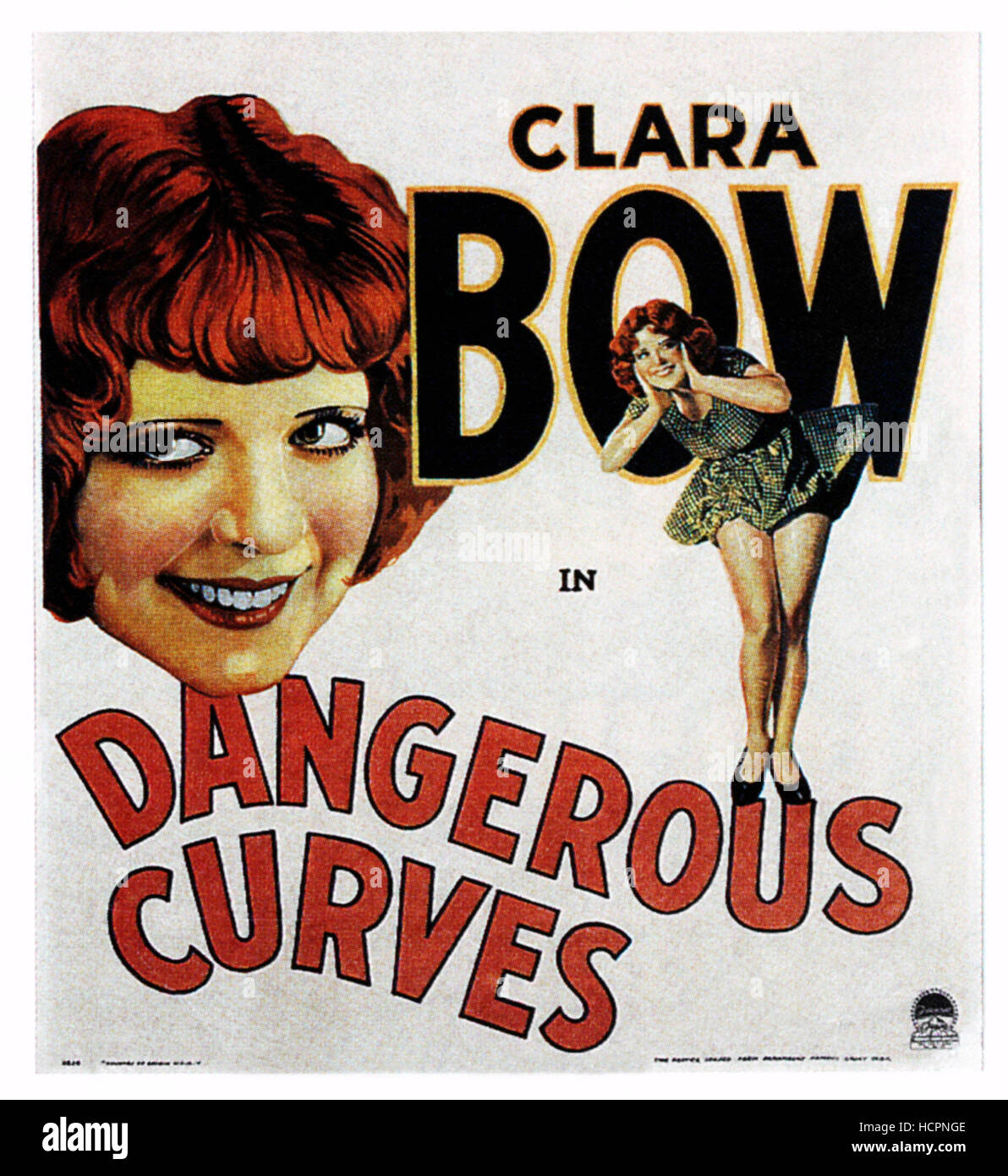 DANGEROUS CURVES, Clara Bow on window card, 1929 Stock Photo - Alamy
