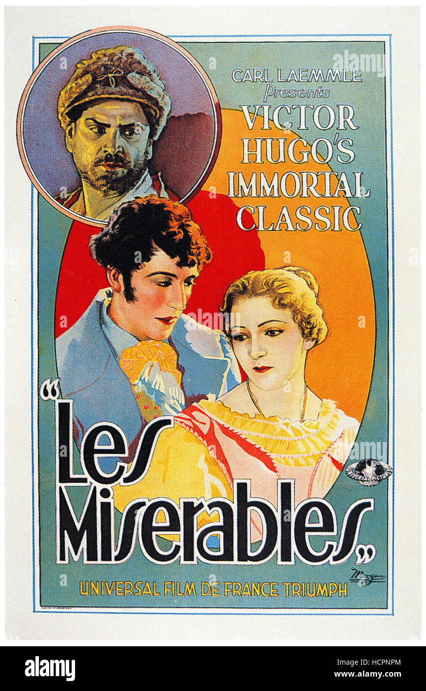 LES MISERABLES, Poster Art, 1925 Stock Photo - Alamy