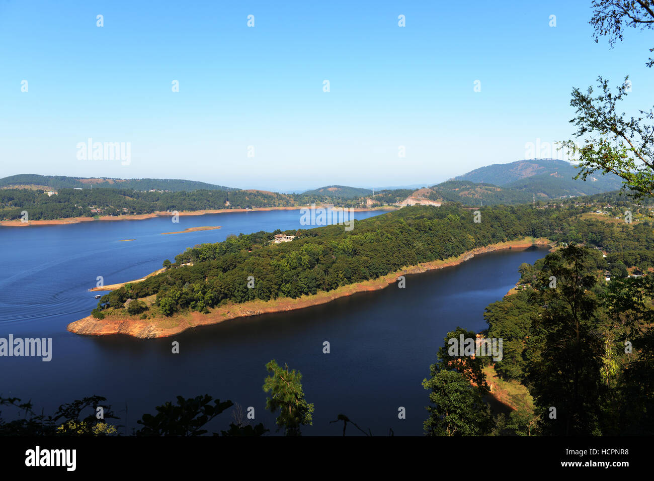 The beautiful Umiam lake near Shillong in Meghalaya Stock Photo - Alamy